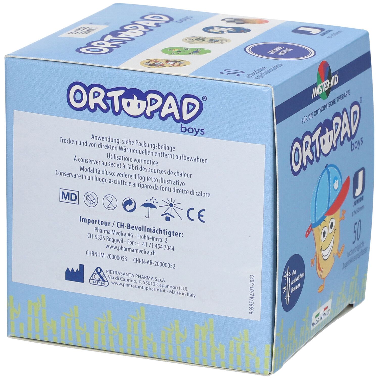 ORTHOPAD Okklusionspflaster Boys 50 St - Redcare Apotheke