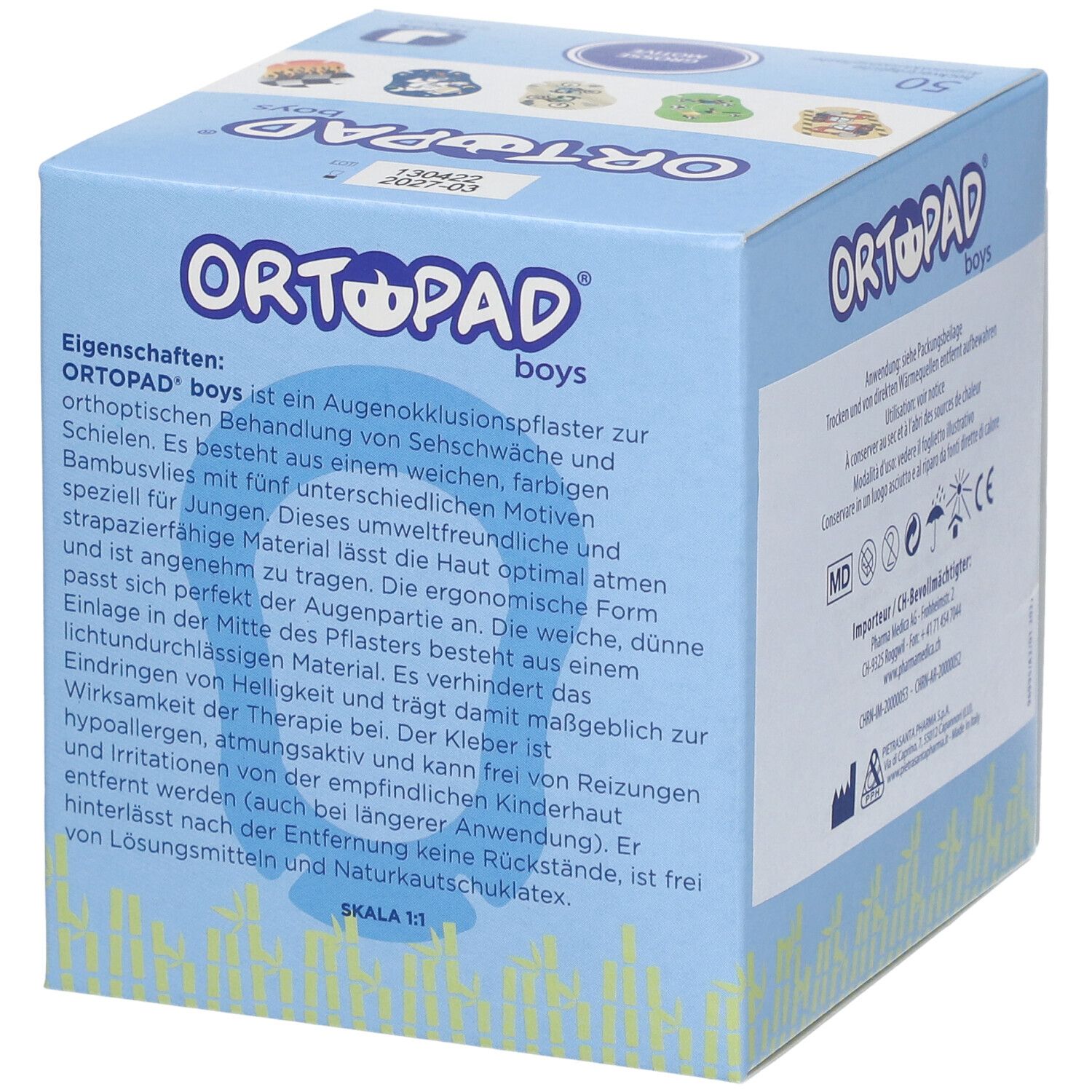 ORTHOPAD Okklusionspflaster Boys 50 St - Redcare Apotheke