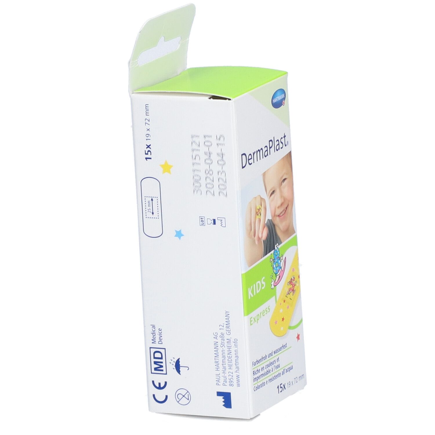 HARTMANN Dermaplast® Kids Express Pansements 19 x 72 mm 15 St - Redcare ...