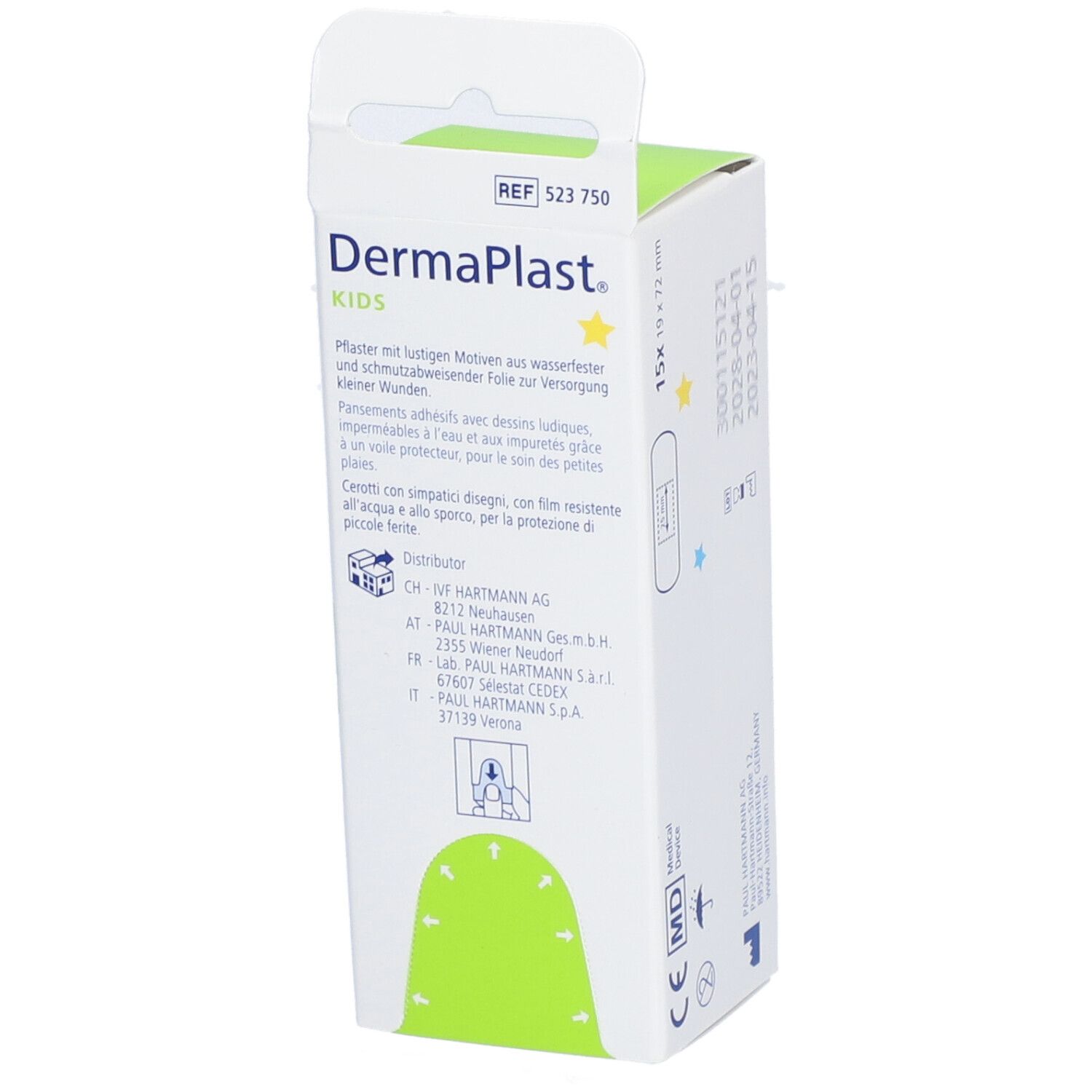 HARTMANN Dermaplast® Kids Express Pansements 19 x 72 mm 15 St - Redcare ...