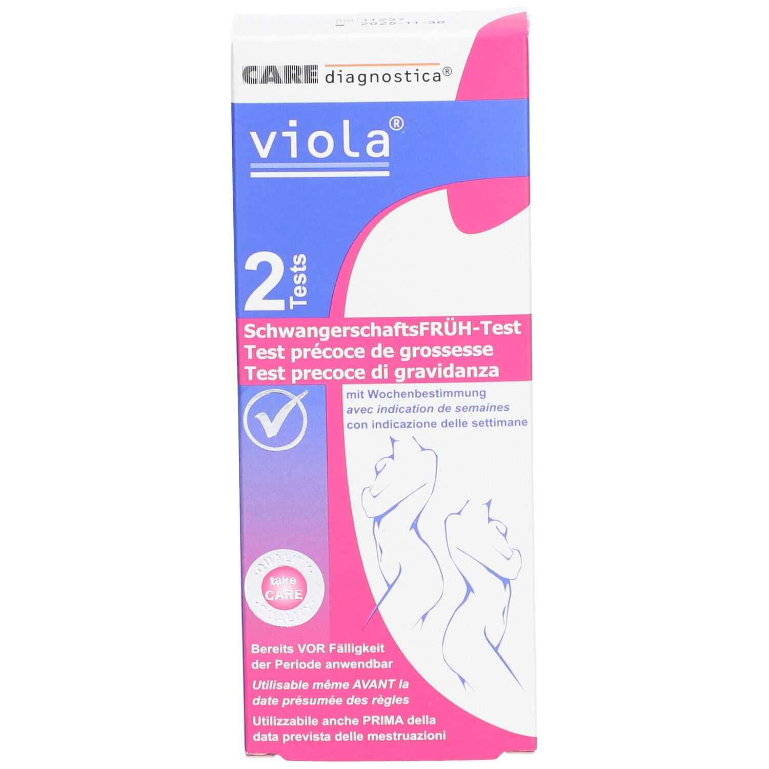 Viola Test De Grossesse Précoce 2 pc(s) - Redcare Apotheke