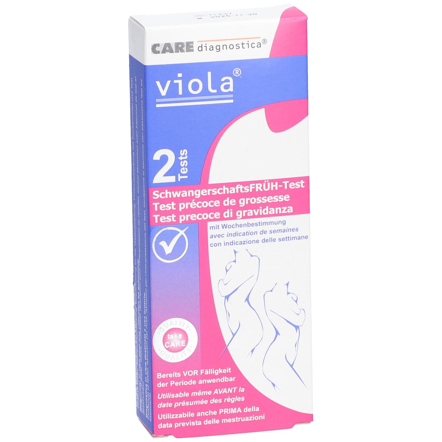 Viola Test De Grossesse Précoce 2 pc(s) - Redcare Apotheke