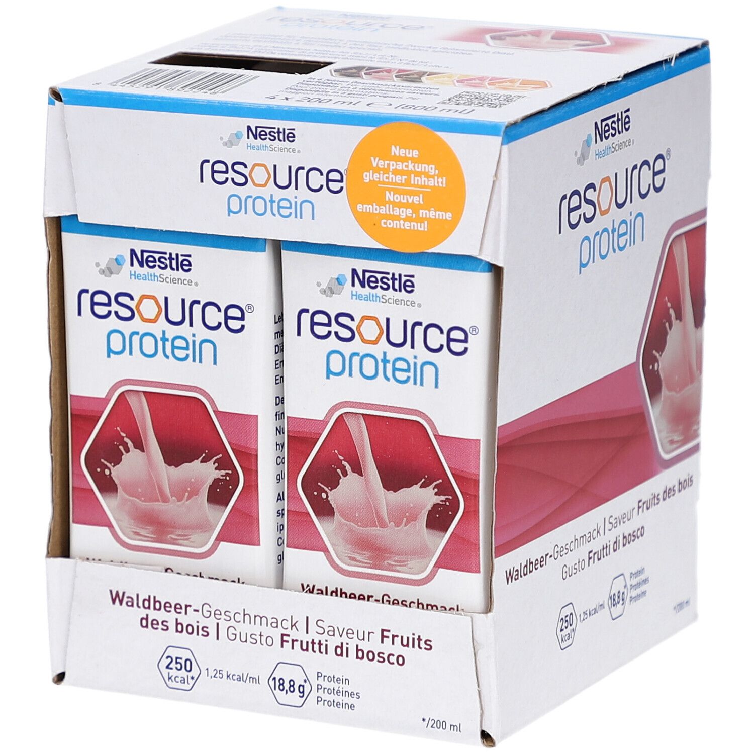 NESTLE RESOURCE® Protein-Drink Waldfrüchte 4x200 ml - Redcare Apotheke