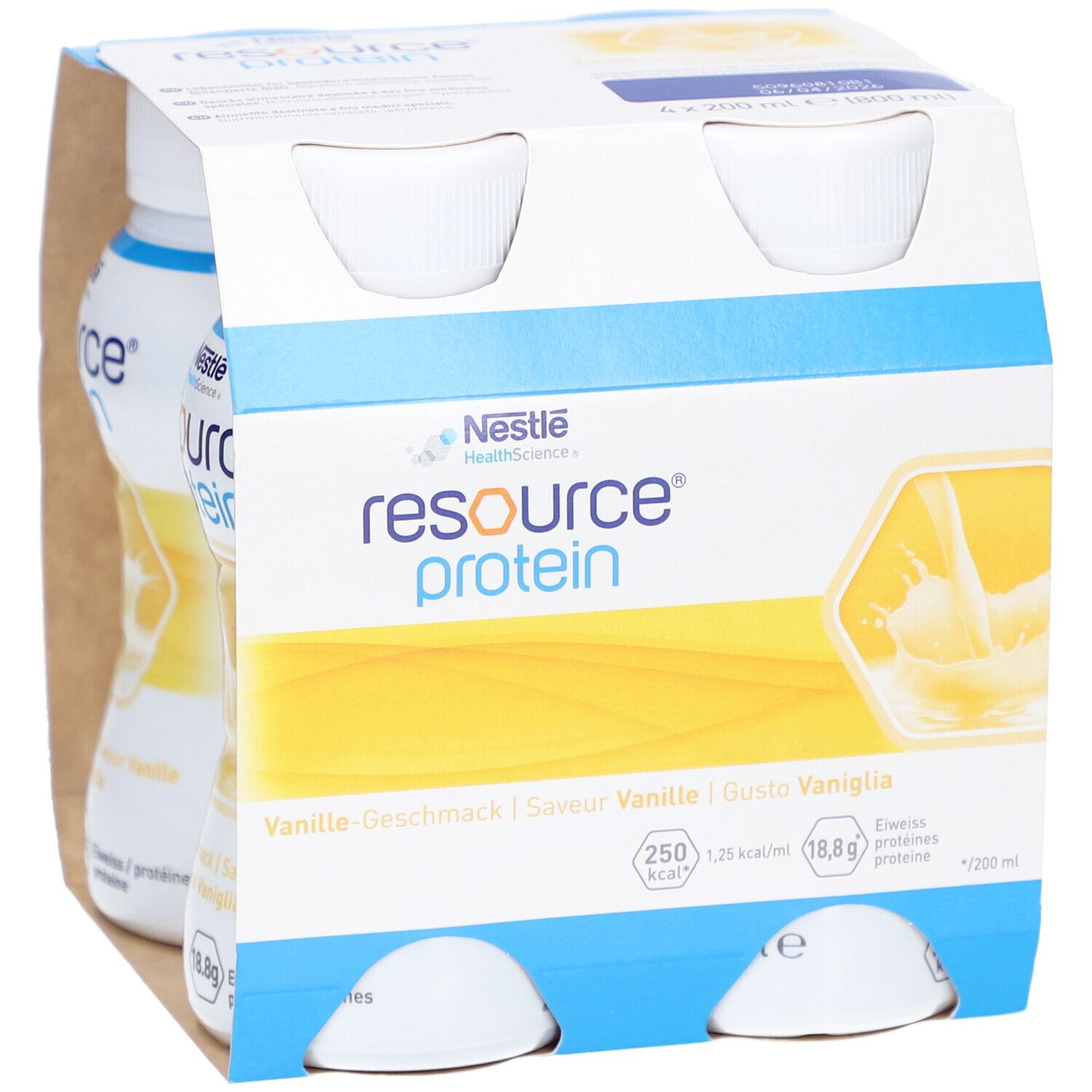 NESTLE RESOURCE® Protein-Drink Vanille 4x200 ml - Redcare Apotheke