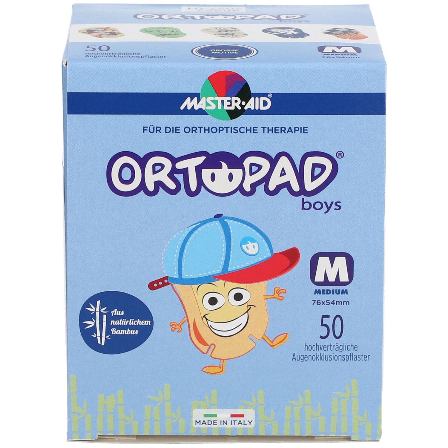 ORTHOPAD Okklusionspflaster Medium Boys 2-4 Jahre 50 St - Redcare Apotheke
