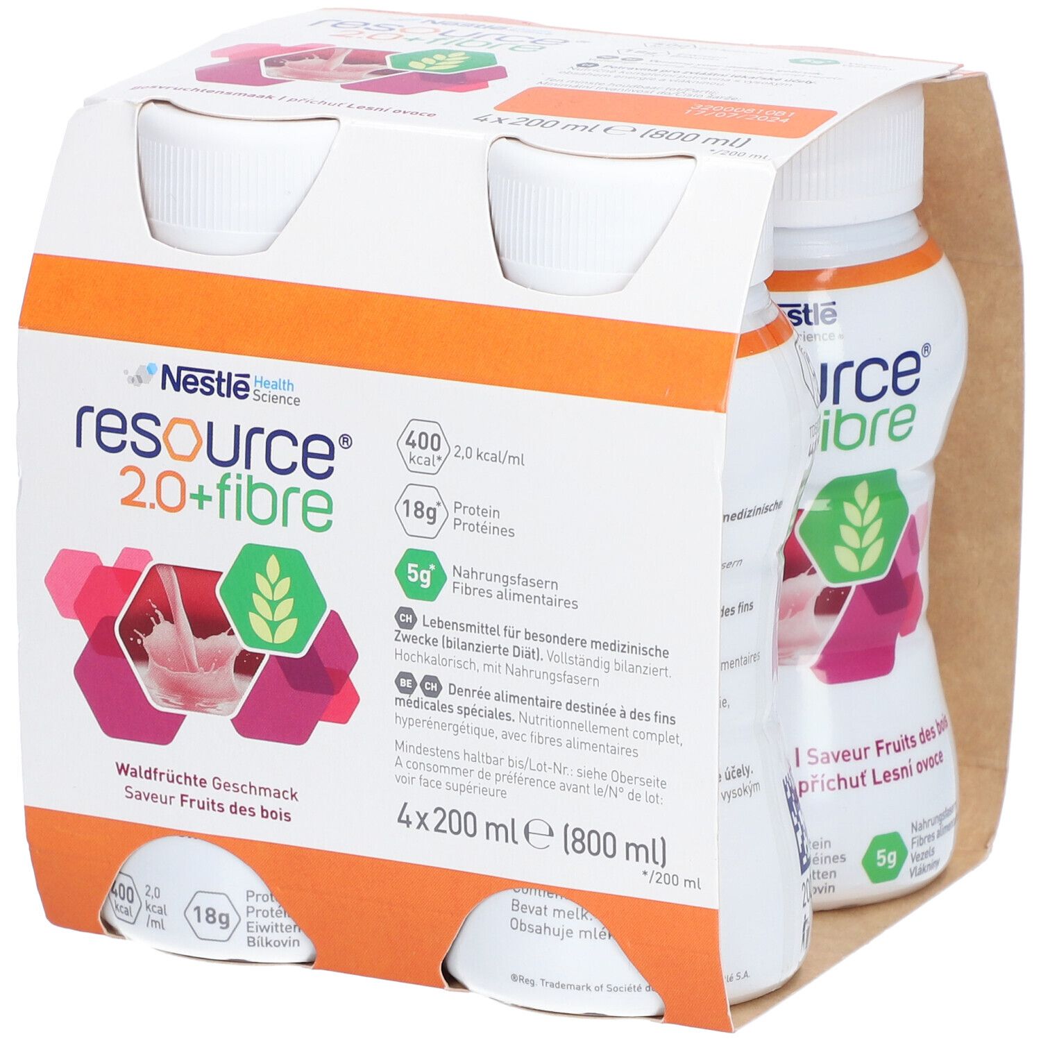 NESTLE RESOURCE® 2.0 + Waldfrucht 4x200 ml - Redcare Apotheke