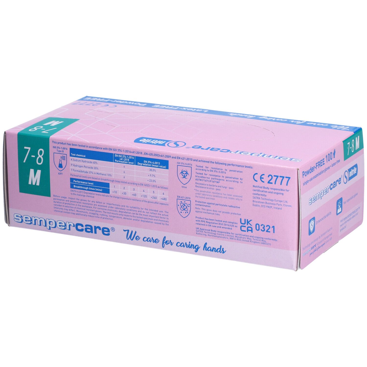 sempercare® Handschuhe Nitril M puderfrei unsteril 100 St - Redcare Apotheke