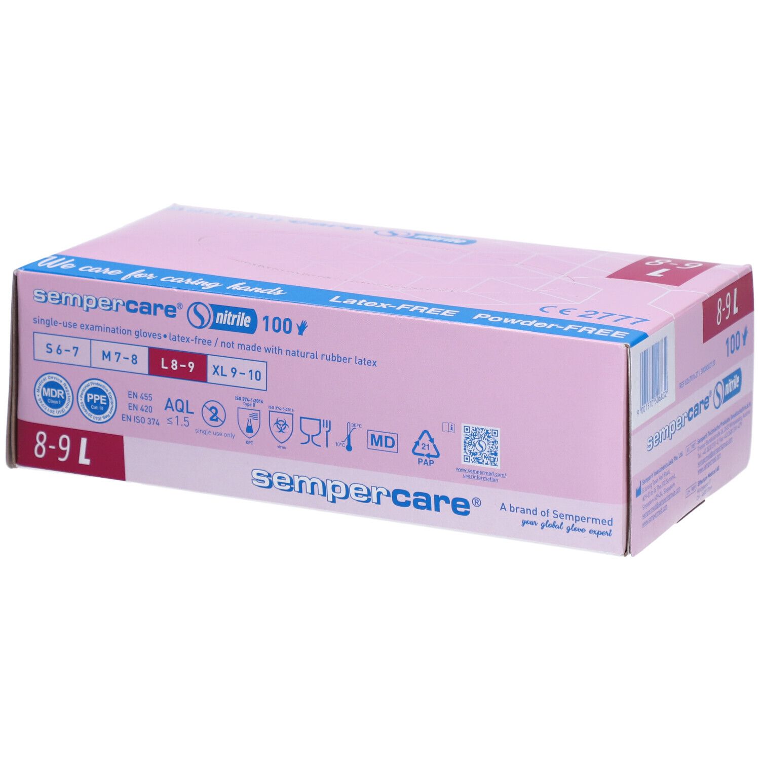 sempercare® Handschuhe Nitril L 100 St - Redcare Apotheke