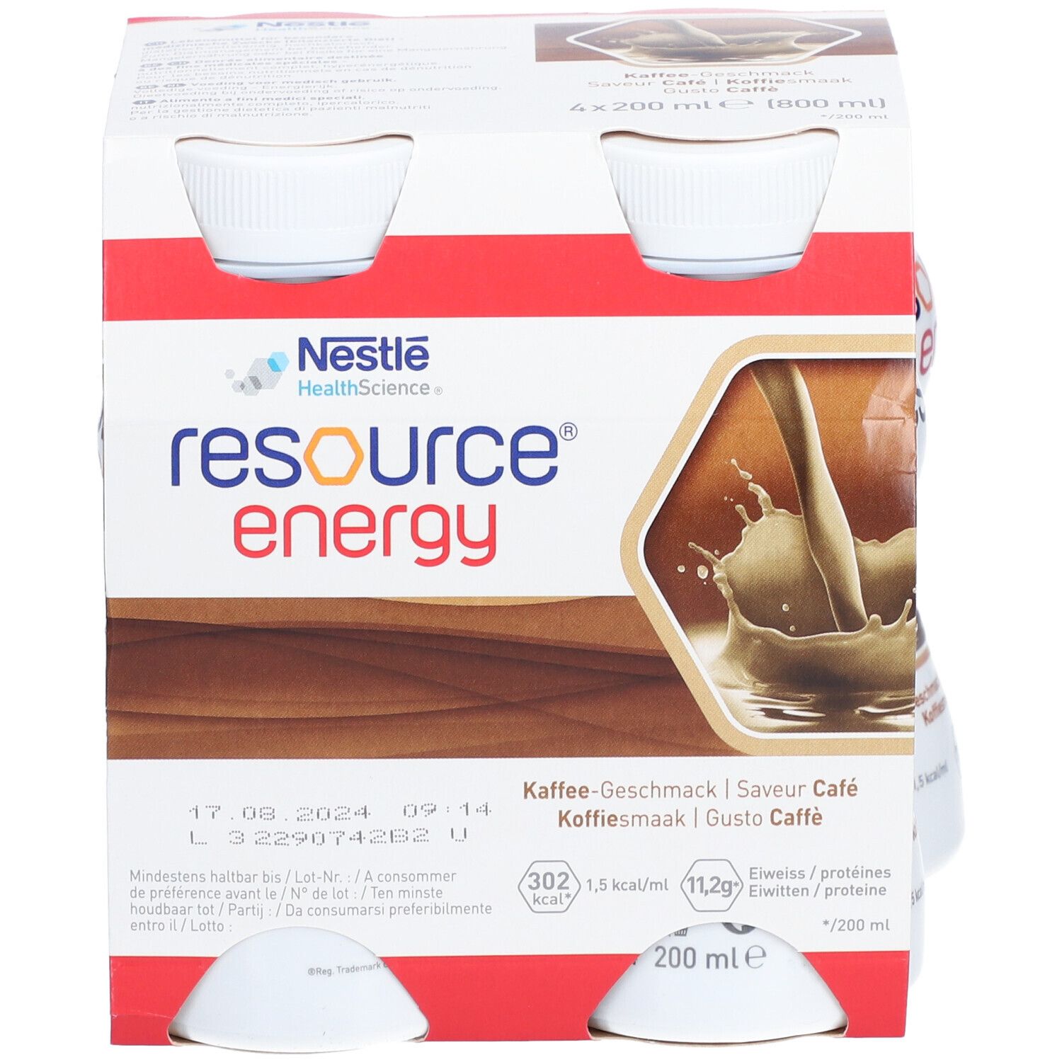 NESTLE RESOURCE® Energy Café 4x200 ml - Redcare Apotheke