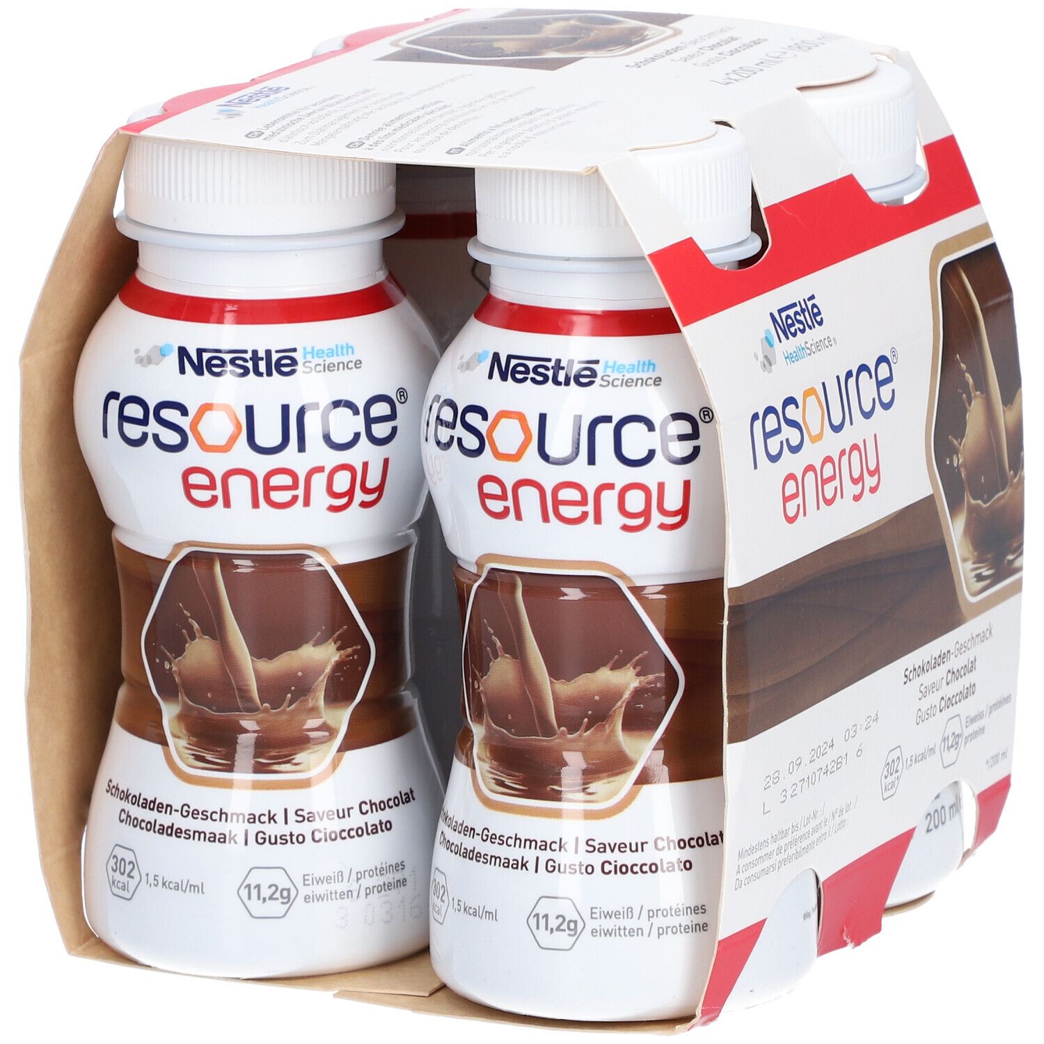 NESTLE RESOURCE® Energie-Schokolade 4x200 ml - Redcare Apotheke