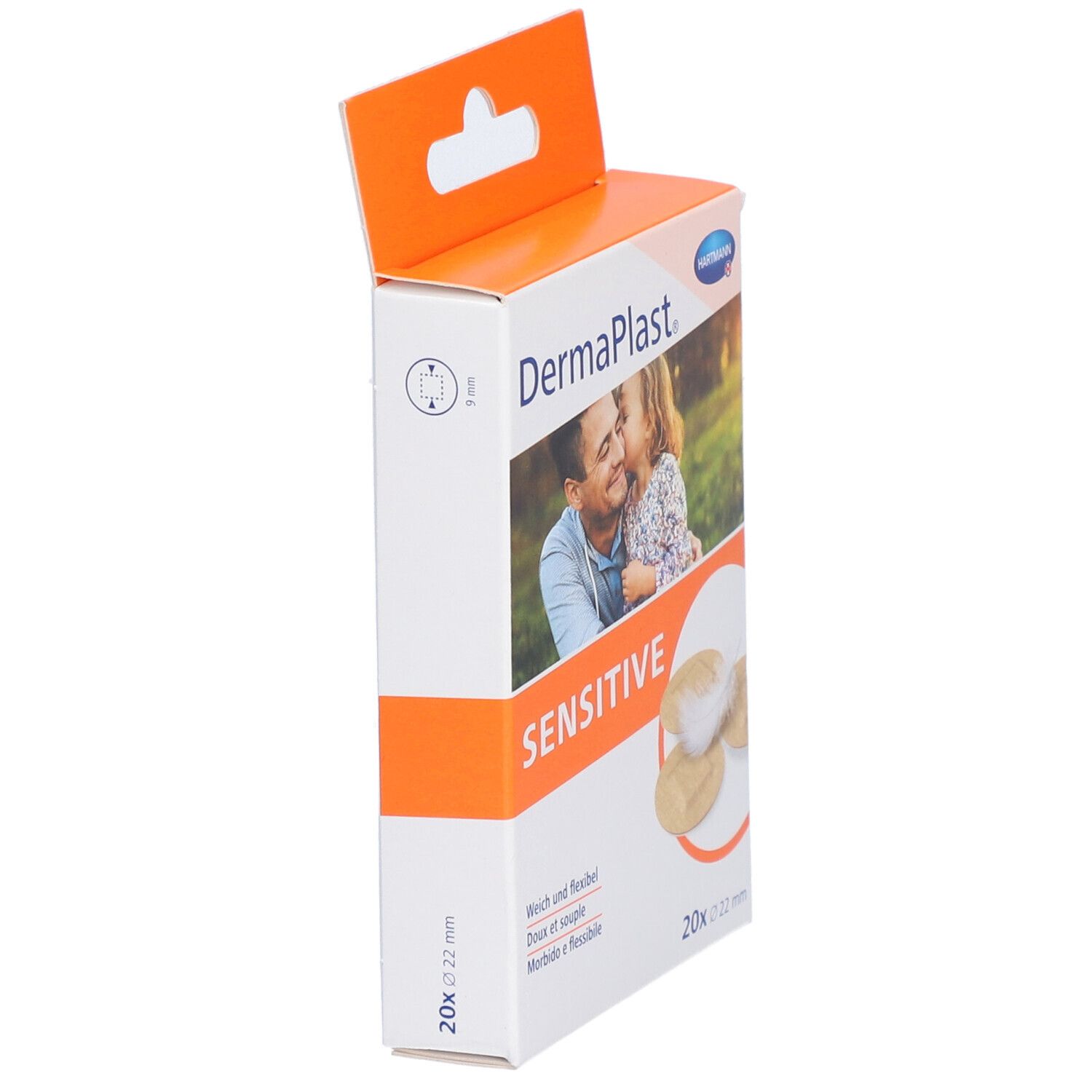 HARTMANN Dermaplast® Sensitive Spots Pansements 22 mm de diamètre 20 pc ...