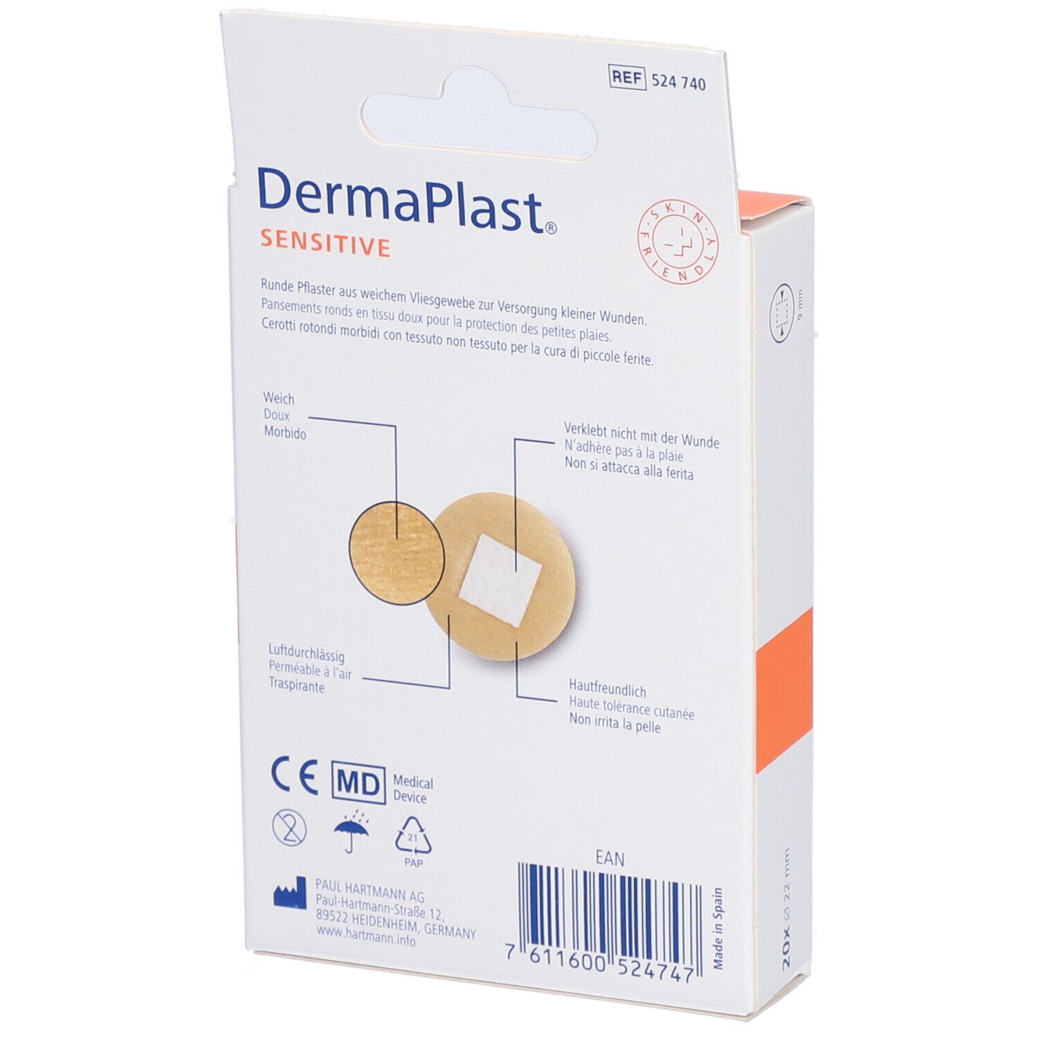 HARTMANN Dermaplast® Sensitive Spots Pflaster 22 mm Durchmesser 20 St ...