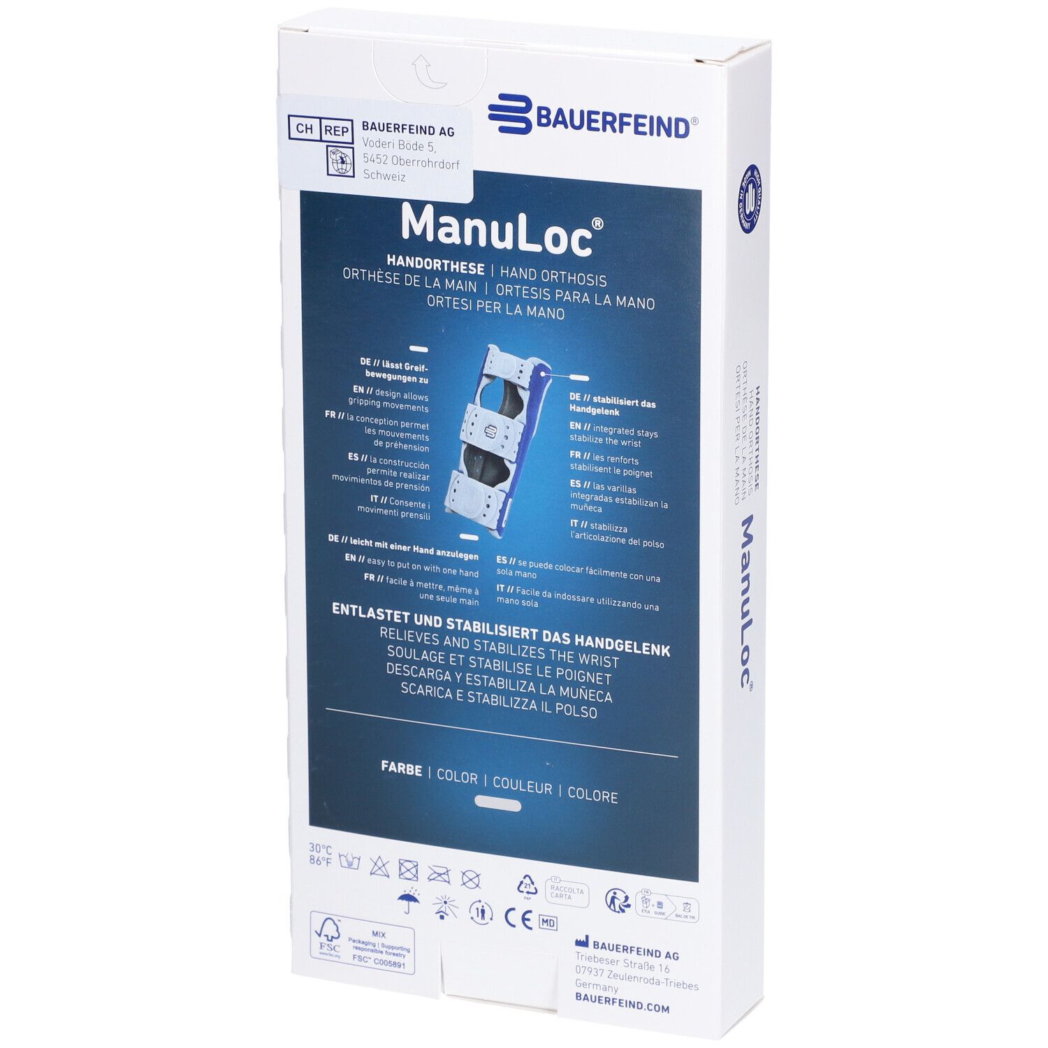 BAUERFEIND Manuloc® Stabilisierende Handgelenk-Handorthese Größe 0 1 St ...