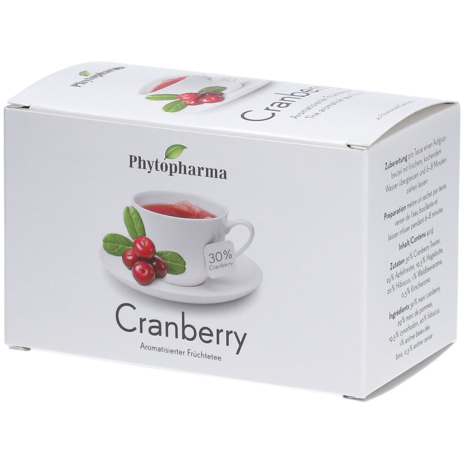 PHYTOPHARMA Cranberry-Tee 20 St - Redcare Apotheke