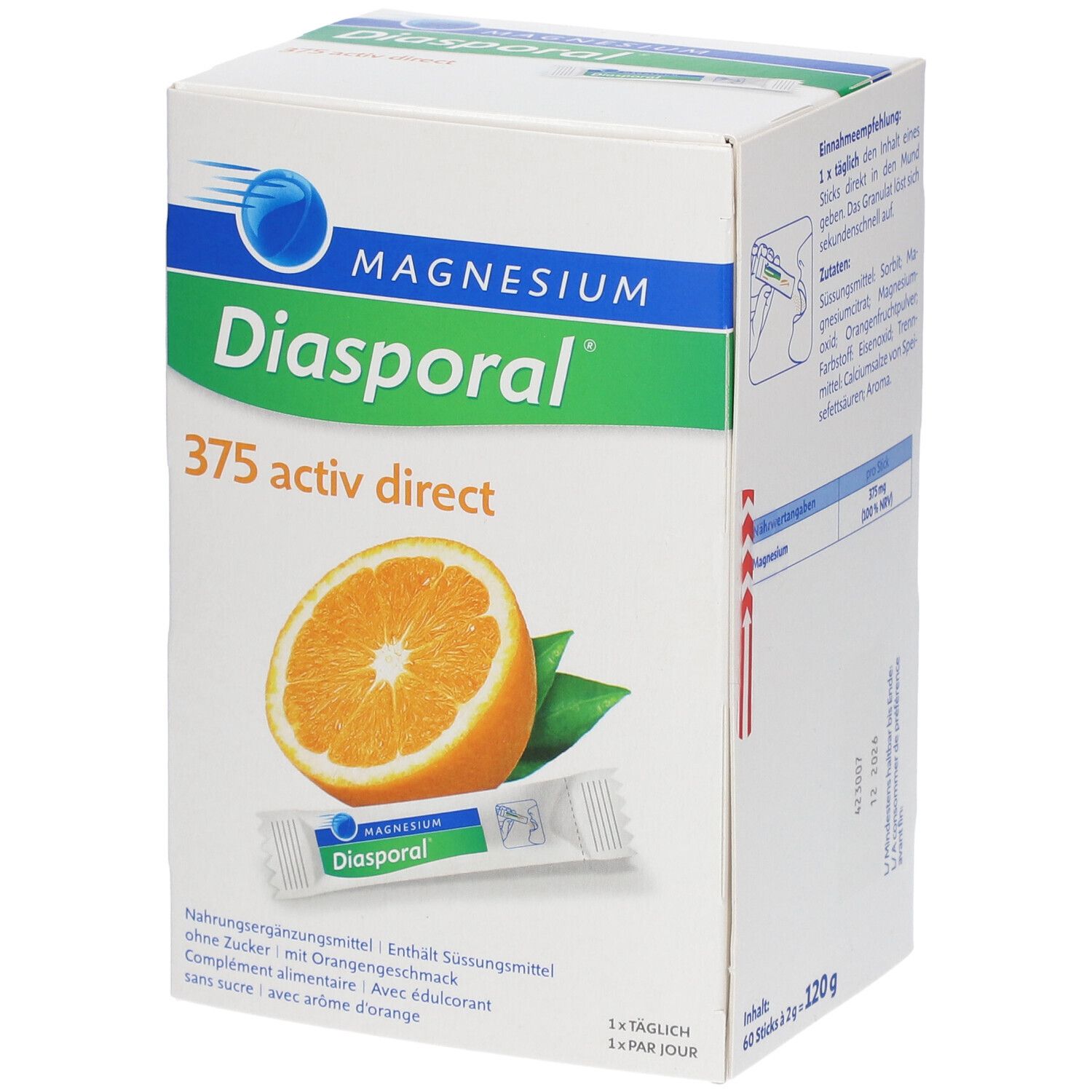 Magnesium Diasporal 375 activ direct 60 St - Redcare Apotheke