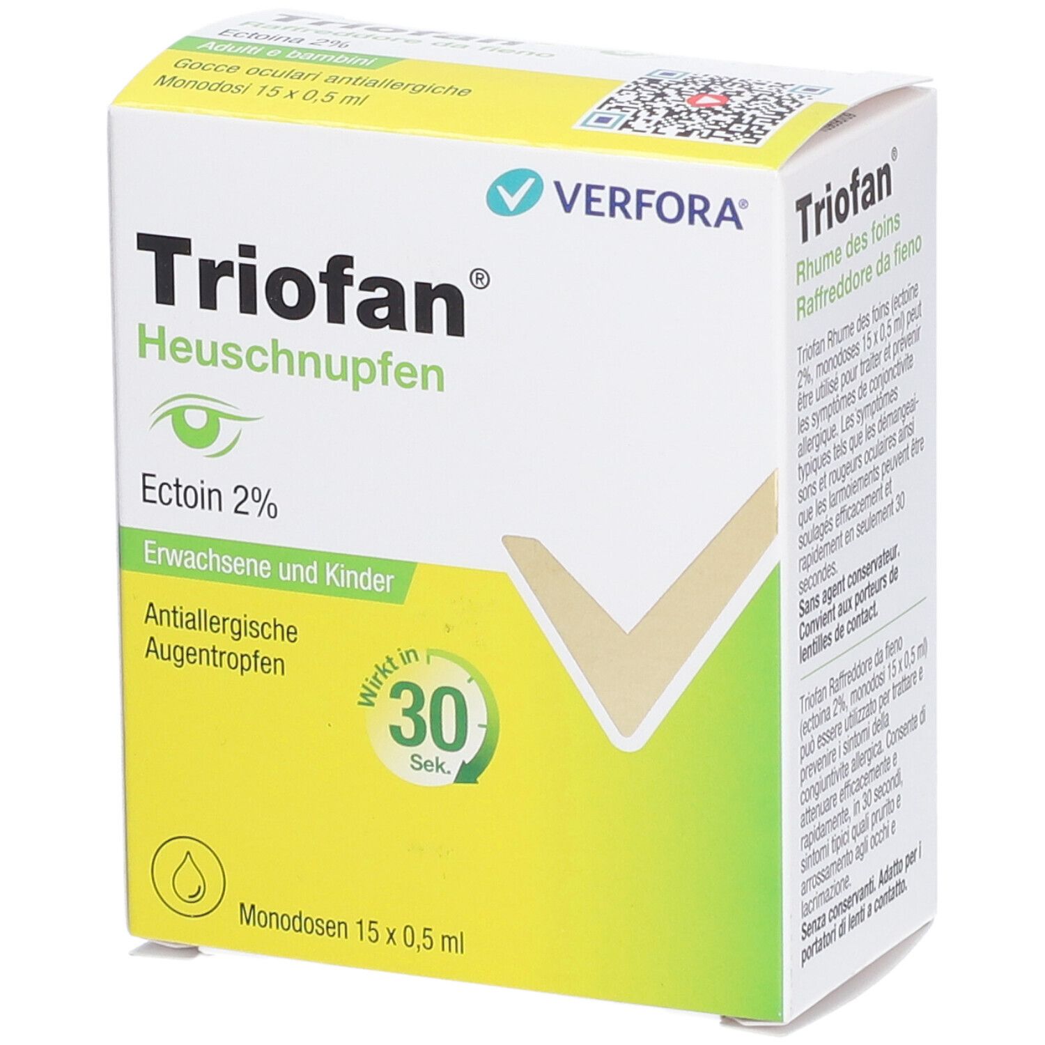 TRIOFAN Heuschnupfen Augentropfen 15x0,5 ml - Redcare Apotheke