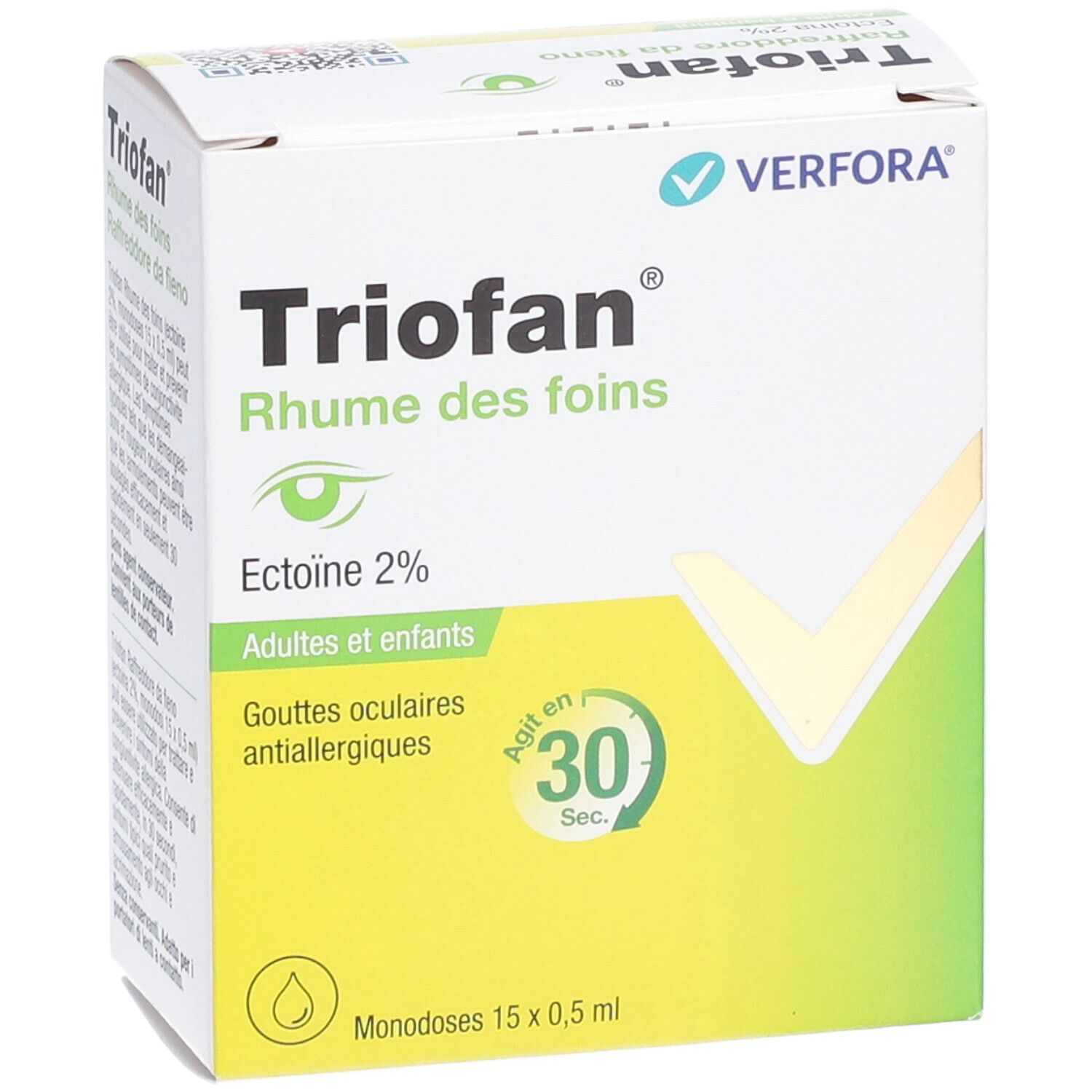 TRIOFAN Rhume des foins Gouttes occulaires 15x0,5 ml - Redcare Apotheke