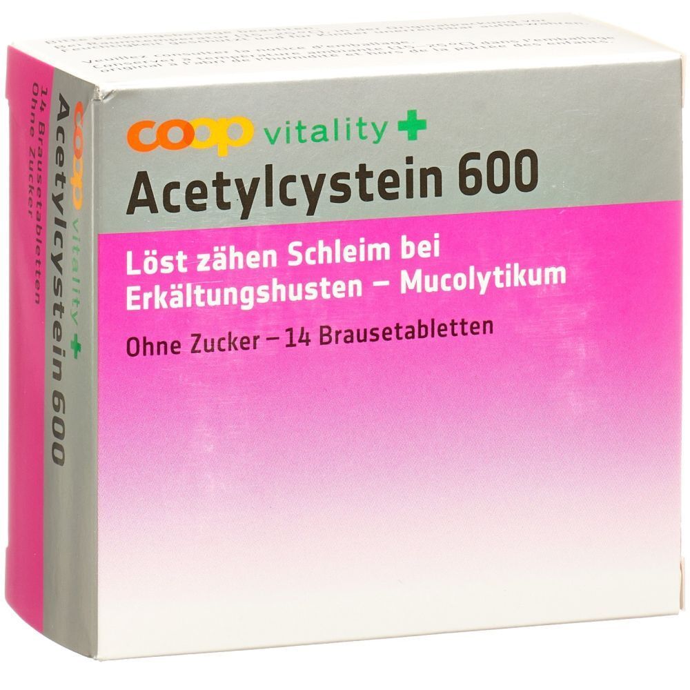 COOP VITALITY Acetylcystein 600 mg Ds 14 Stk - Redcare Apotheke