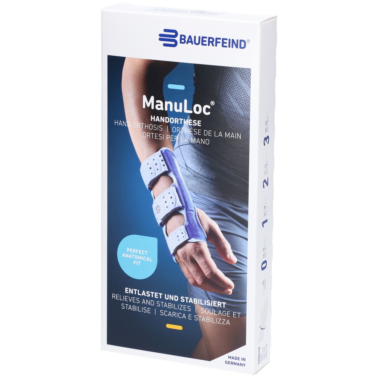 BAUERFEIND Manuloc® Stabilisierende Handgelenk-Handorthese Größe 3 1 St ...