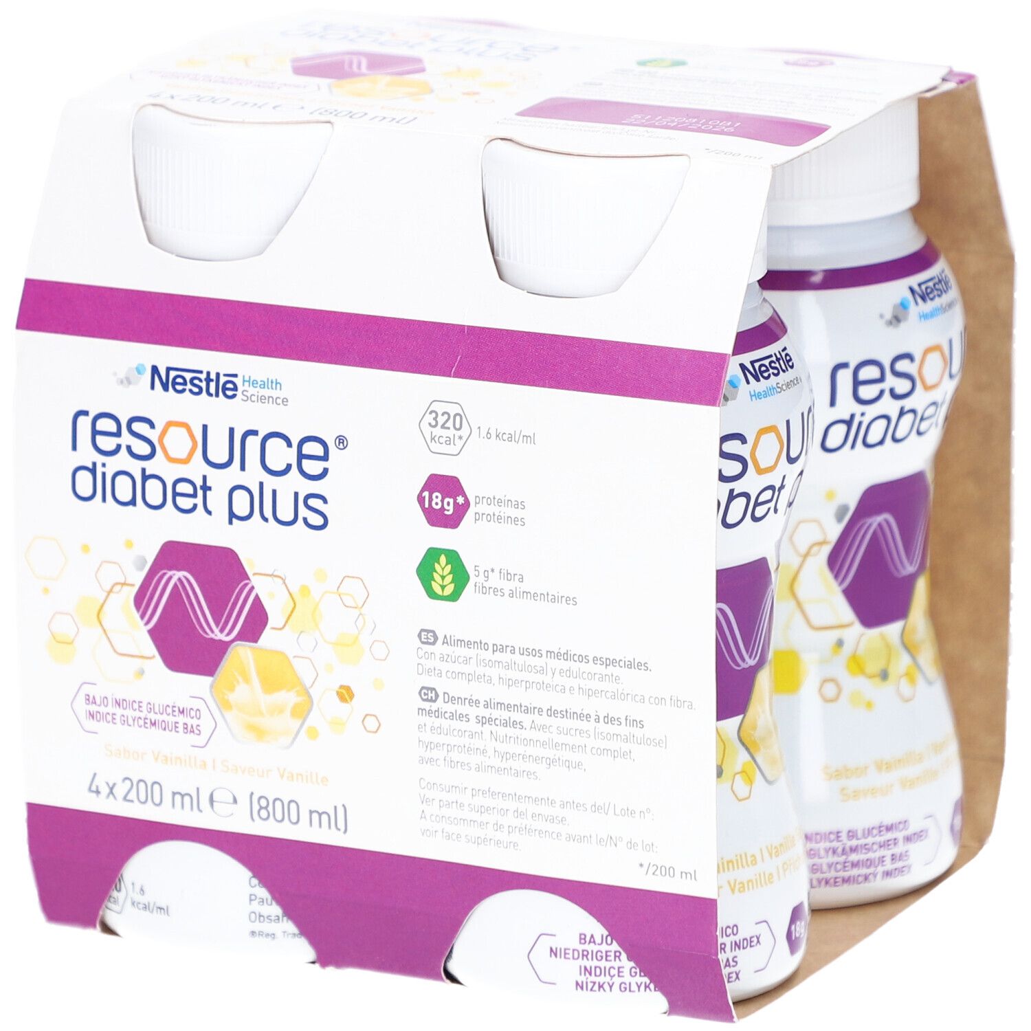 NESTLE RESOURCE® Diabet Plus Vanille 4x200 ml - Redcare Apotheke