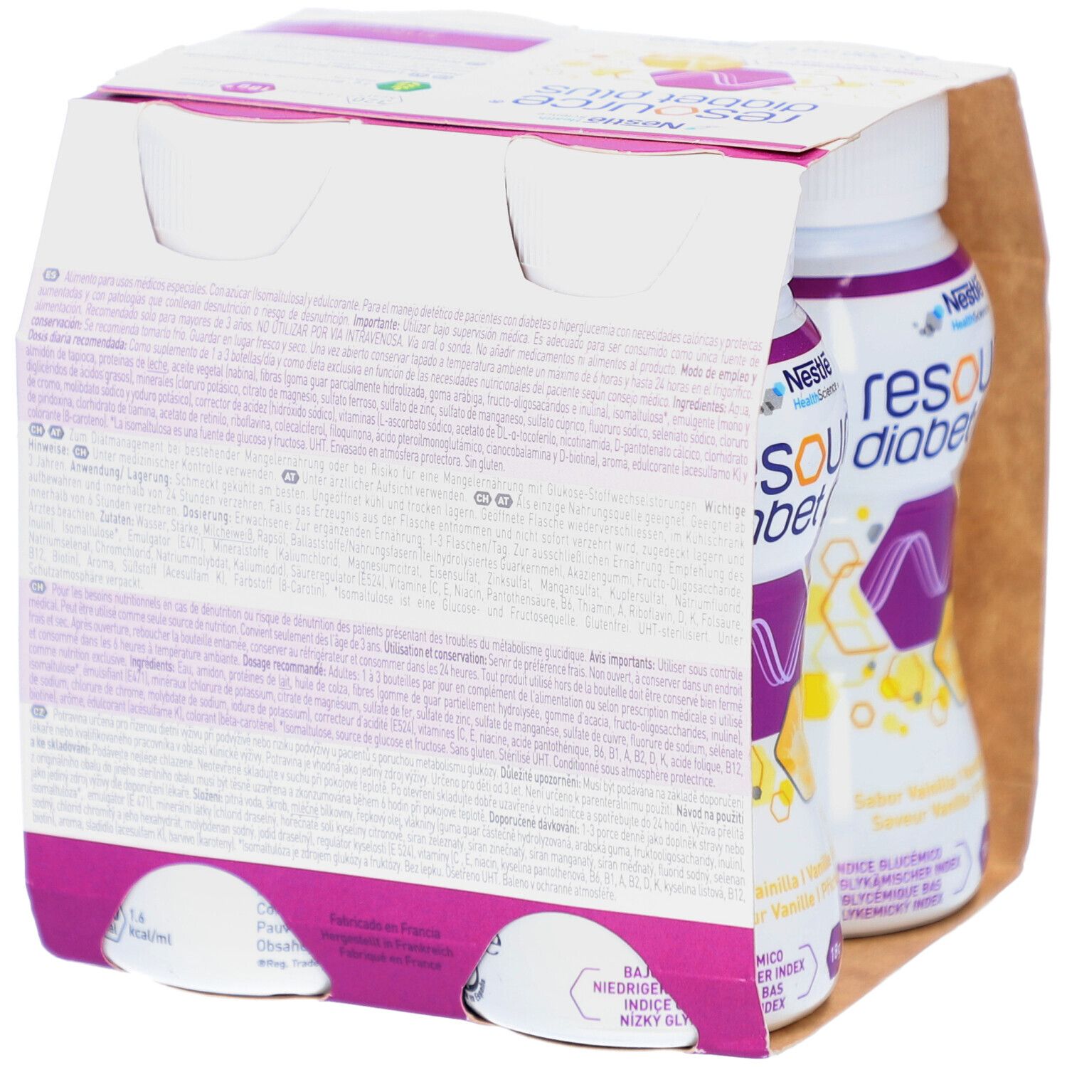 NESTLE RESOURCE® Diabet Plus Vanille 4x200 ml - Redcare Apotheke