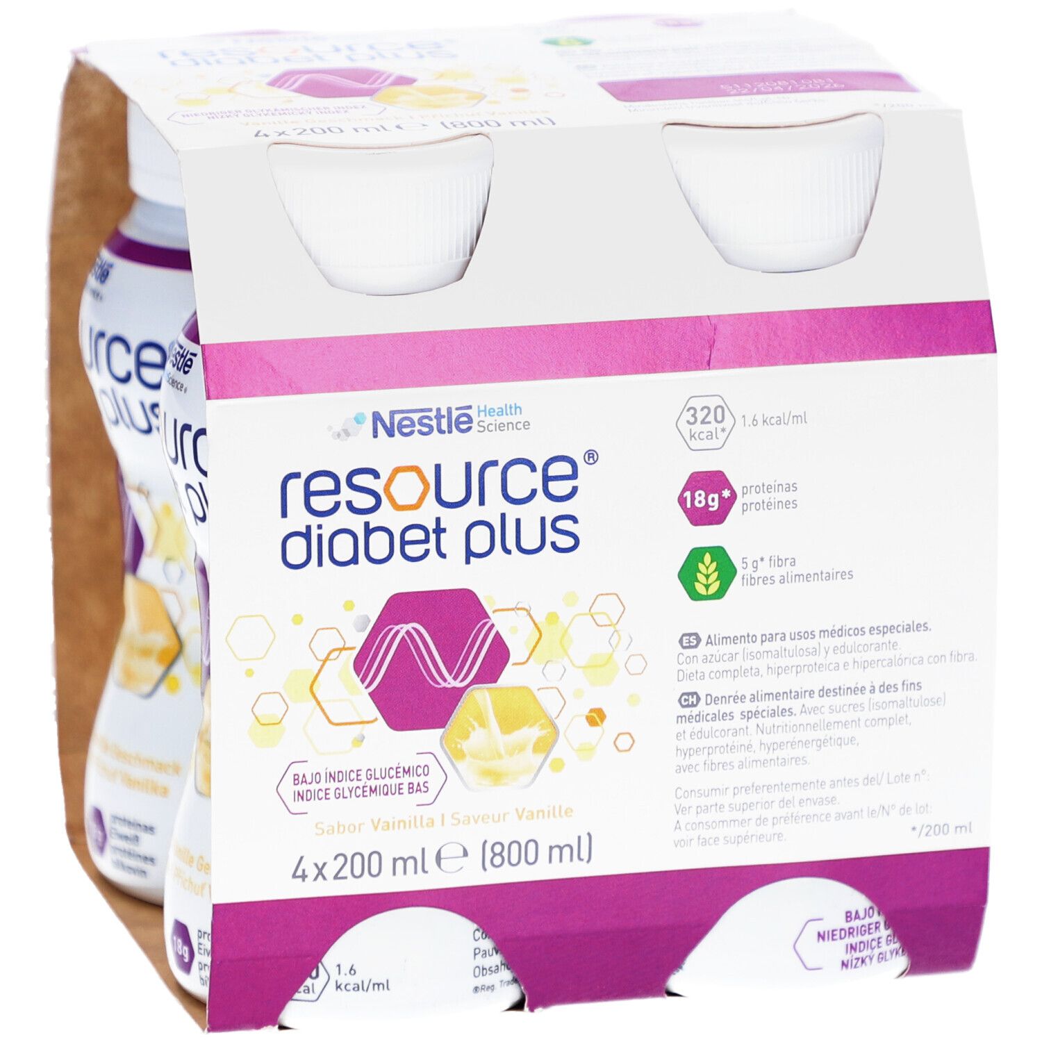 NESTLE RESOURCE® Diabet Plus Vanille 4x200 ml - Redcare Apotheke