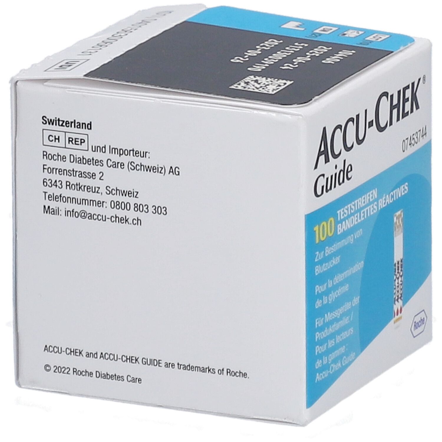 ACCU-CHEK® Guide Bandelettes réactives pour glycémie 2x50 pc(s ...
