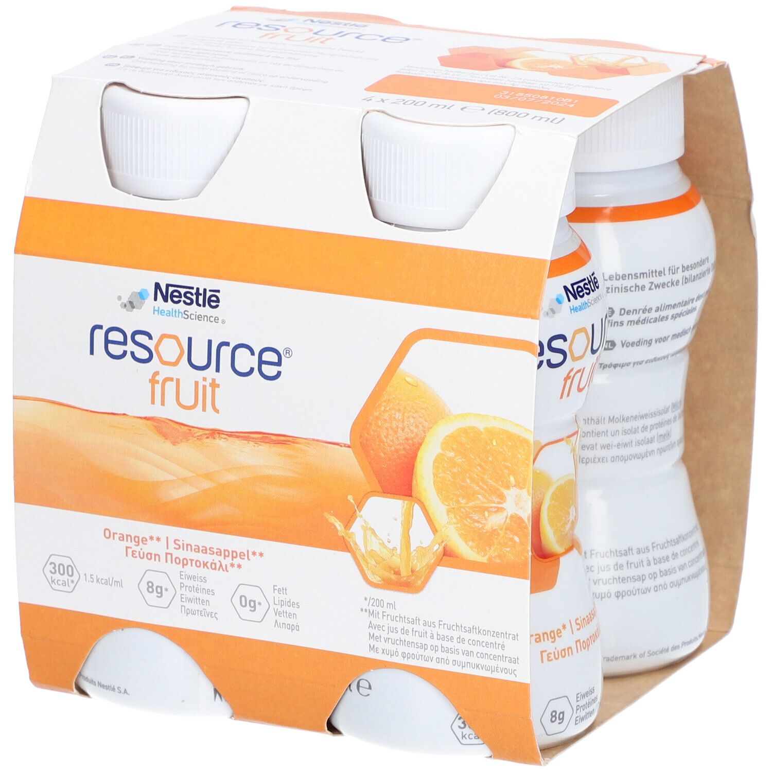 NESTLE RESOURCE® Frucht Orange 4x200 ml - Redcare Apotheke