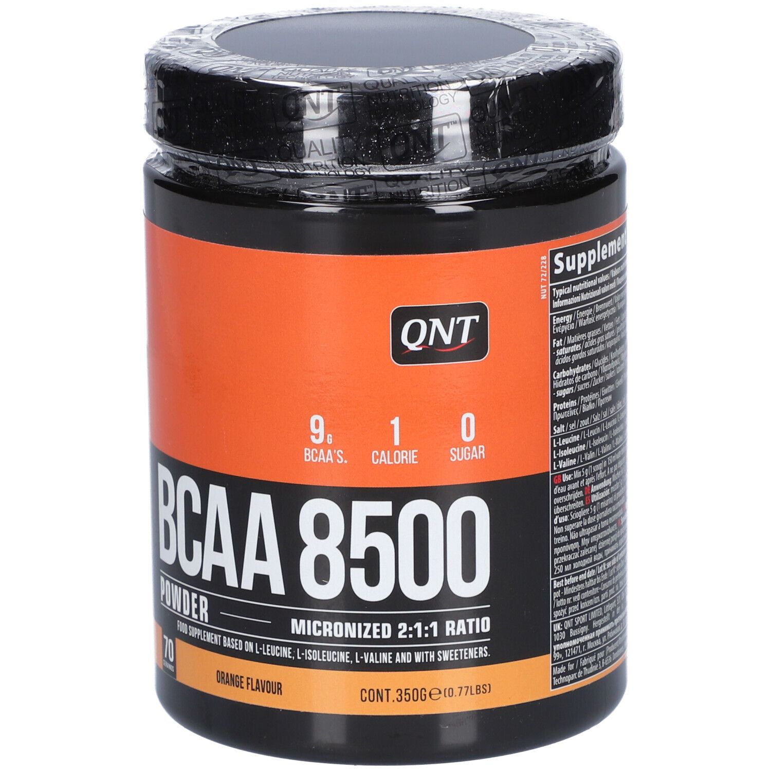 QNT BCAA 8500 Pulver Orange 350 g - Redcare Apotheke