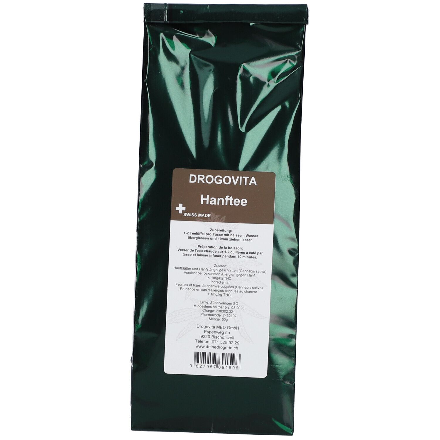 DROGOVITA Hanftee 50 g - Redcare Apotheke