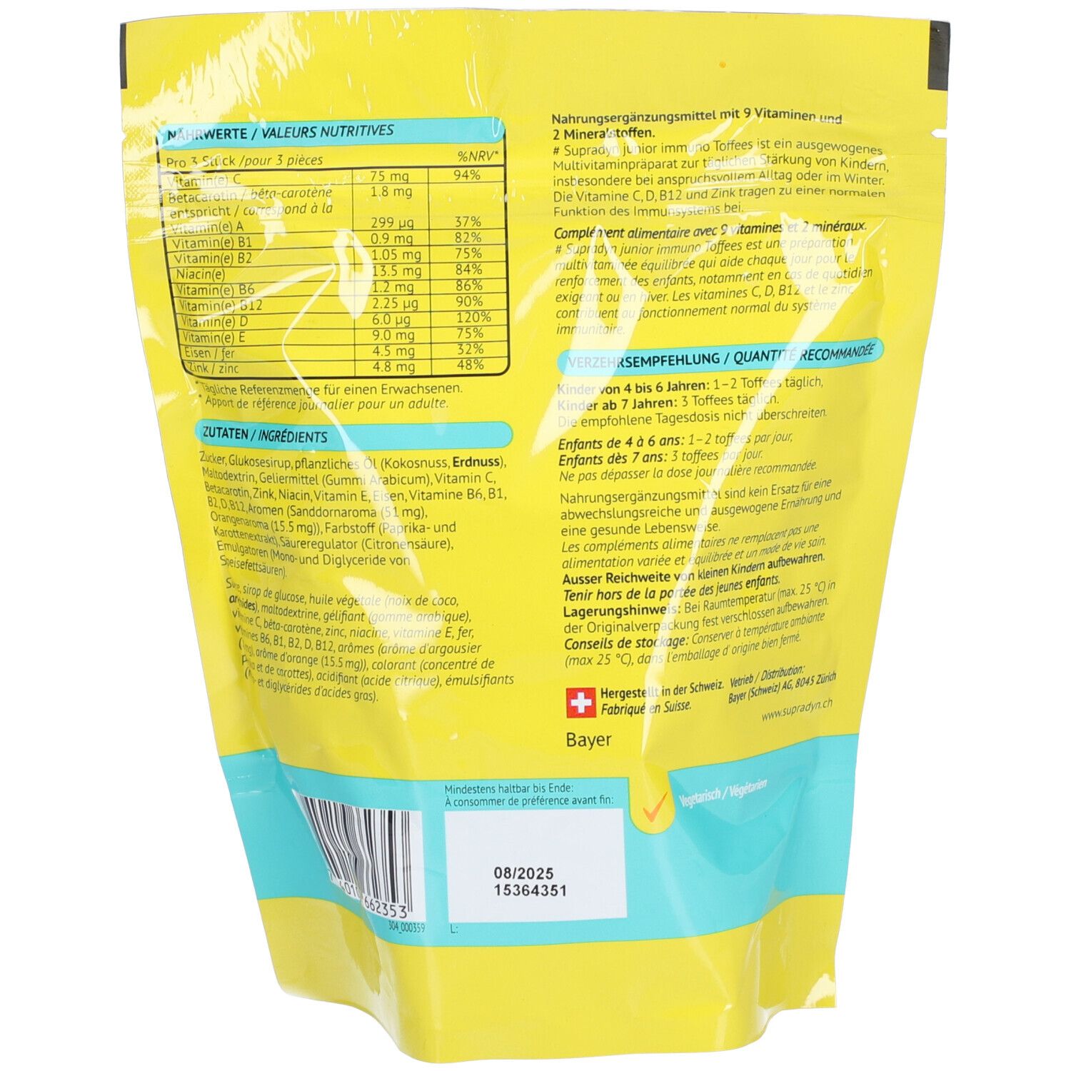 Supradyn® Junior Immuno Toffees 48 St - Redcare Apotheke