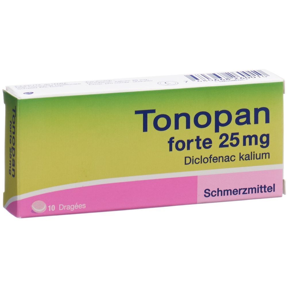 TONOPAN forte Drag 25 mg 10 Stk - Redcare Apotheke
