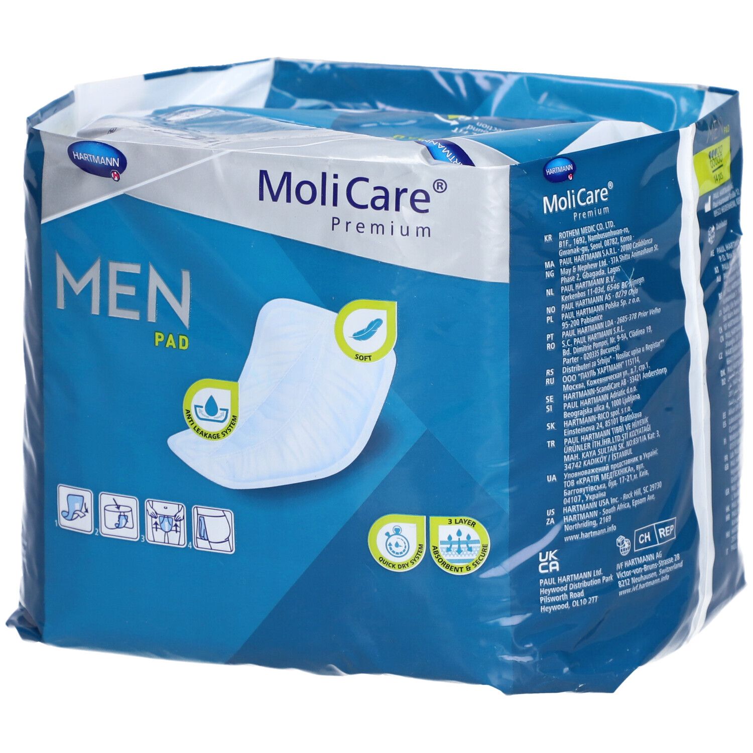 MOLICARE Men Pad 3 Tropfen 14 Stk 14 St - Redcare Apotheke