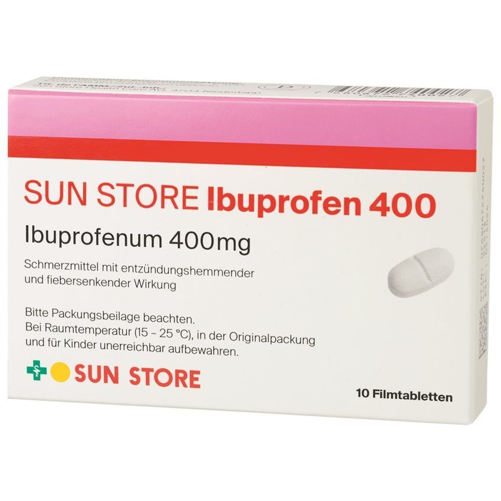SUN STORE Ibuprofen Filmtabl 400 mg 10 Stk - Redcare Apotheke