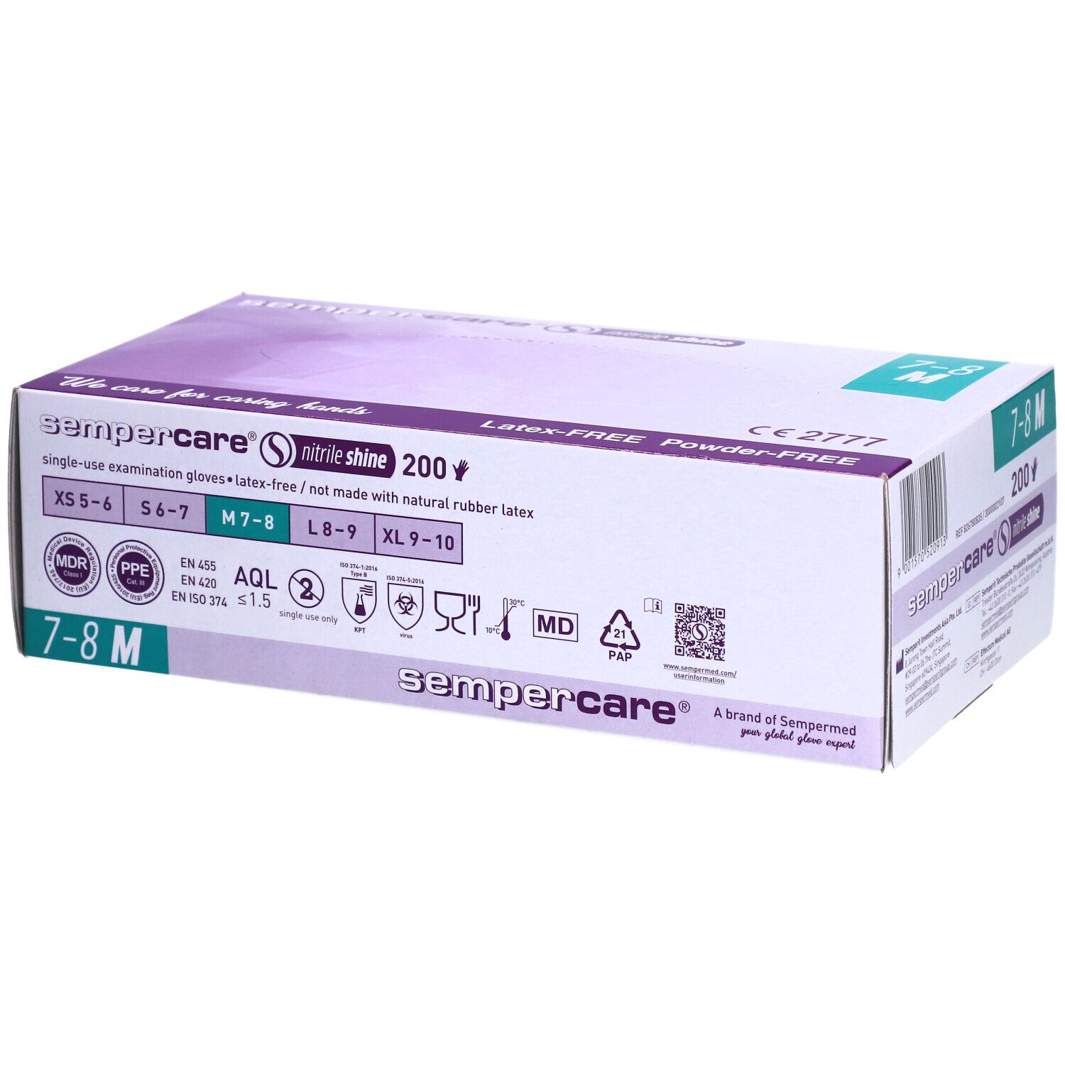 sempercare® Nitril Shine M 200 St - Redcare Apotheke