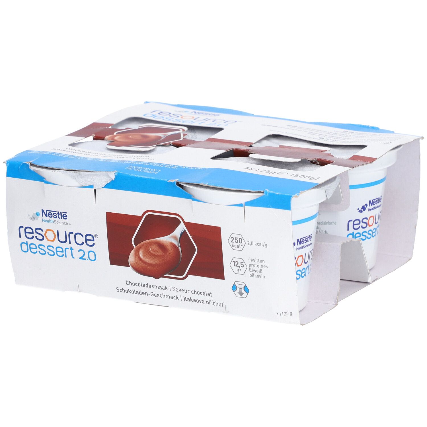 NESTLE RESOURCE® Dessert 2.0 Chocolat 4x125 g - Redcare Apotheke