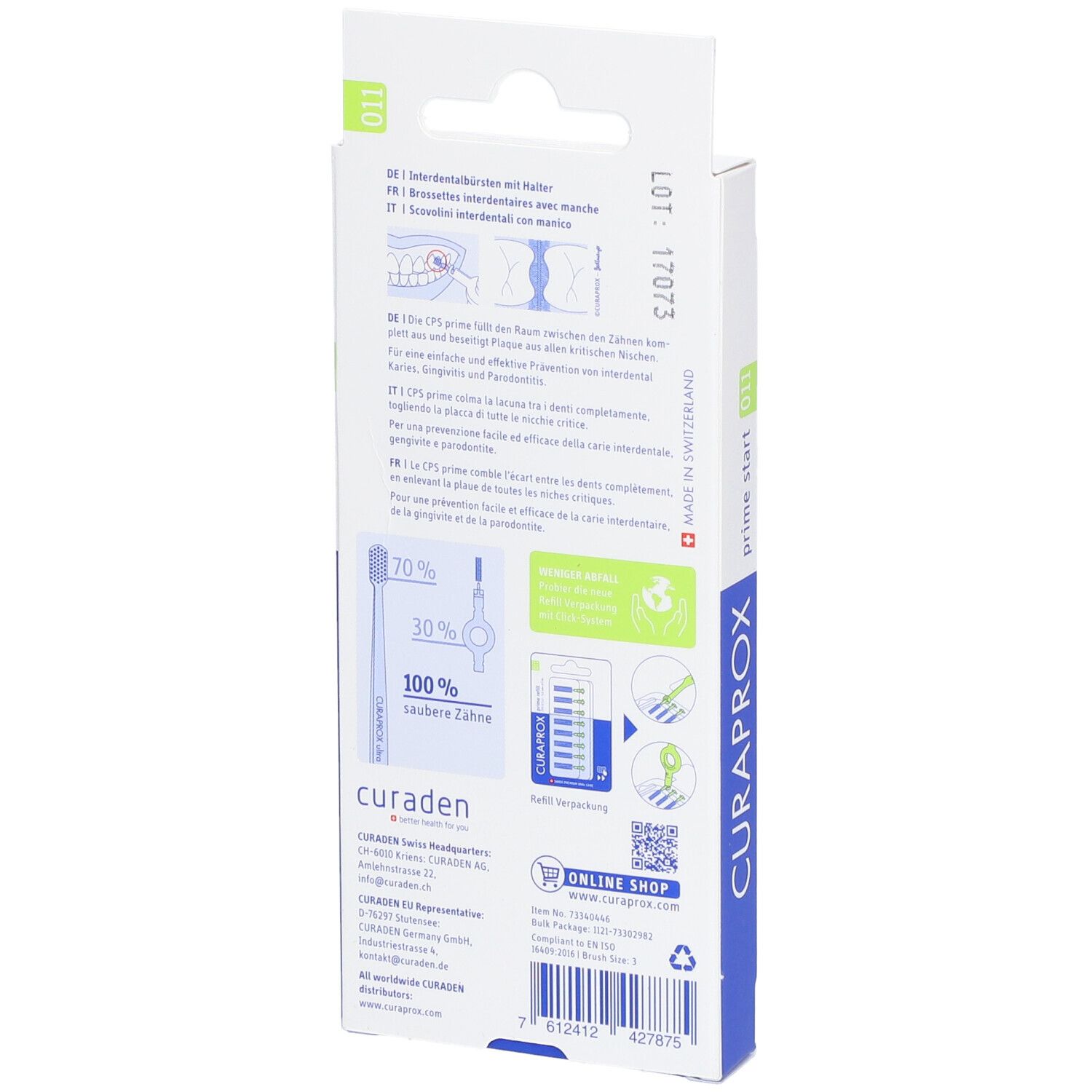 CURAPROX CPS 011 start Brosses interdentaires 1 St - Redcare Apotheke