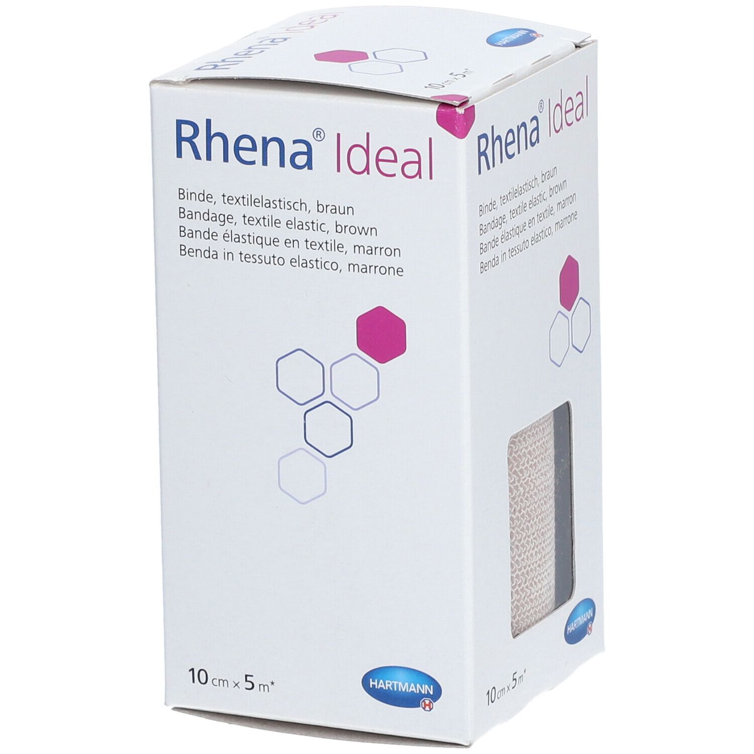HARTMANN Rhena® Ideal Fixierband 10 cm x 5 m braun 1 St - Redcare Apotheke