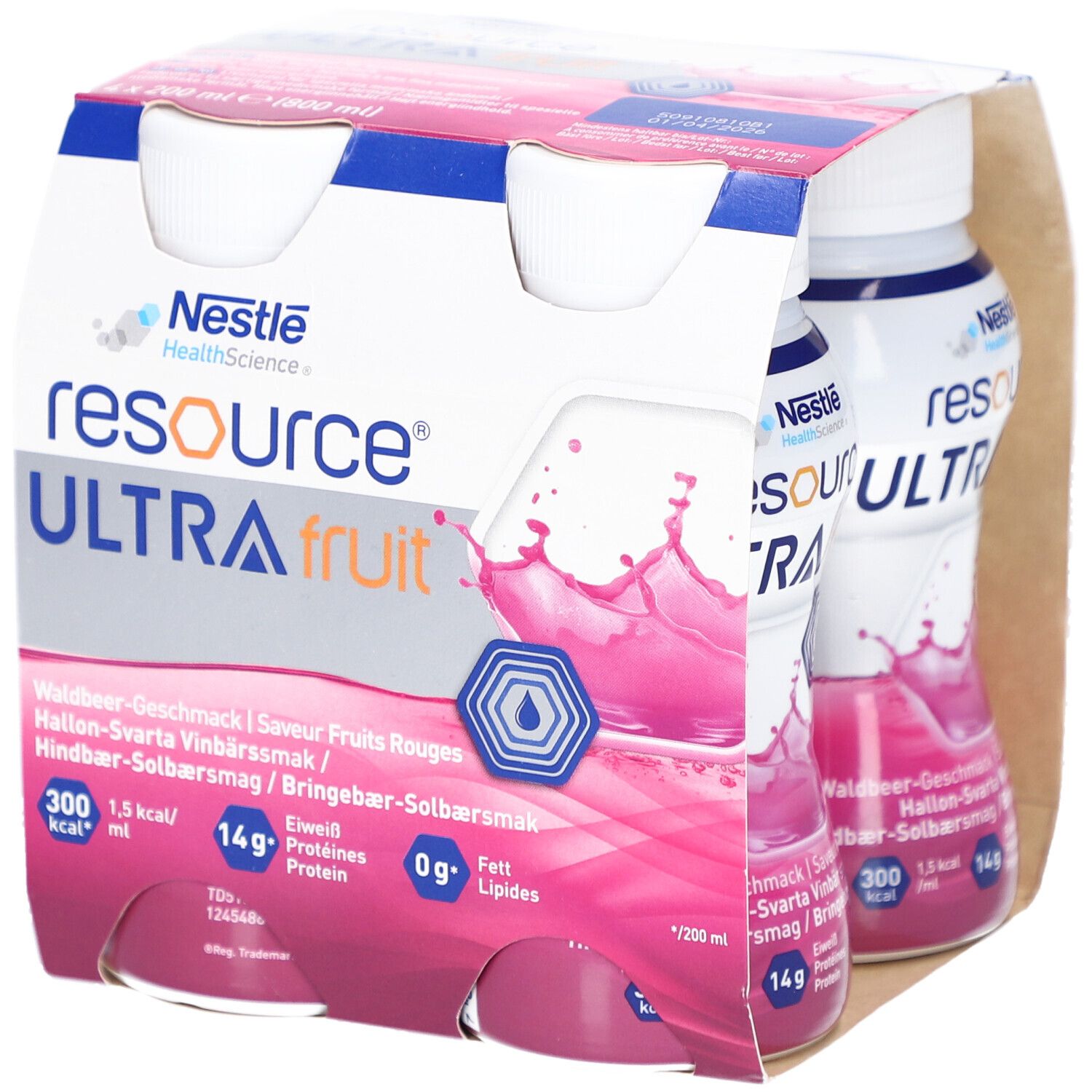 RESOURCE® ULTRA fruit Waldbeere 4x200 ml - Redcare Apotheke