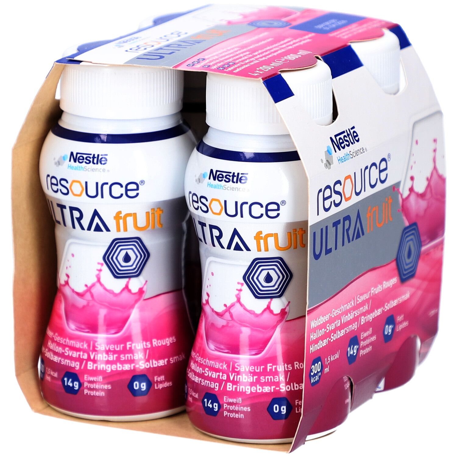 RESOURCE® ULTRA fruit Waldbeere 4x200 ml - Redcare Apotheke