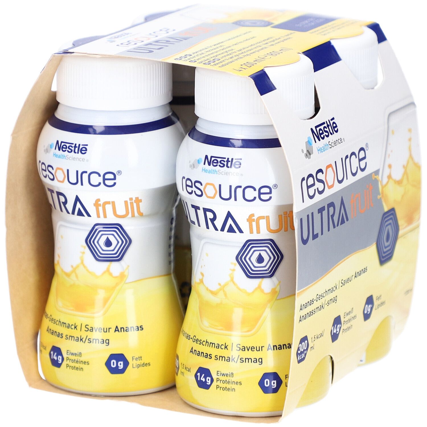 RESOURCE® ULTRA fruit Ananas 4x200 ml - Redcare Apotheke