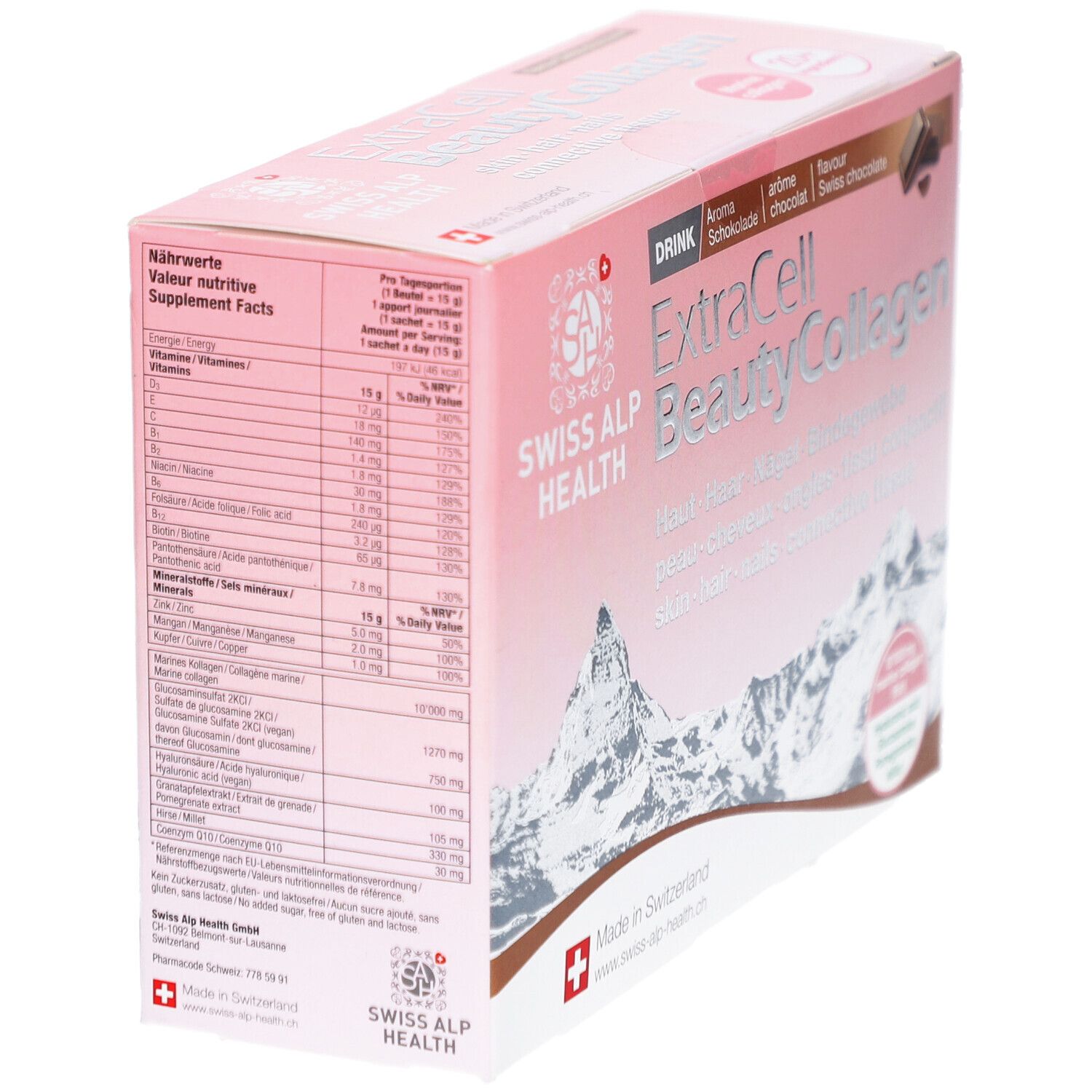 EXTRA CELL Beauty Collagen arôme chocolat 20x15 g - Redcare Apotheke