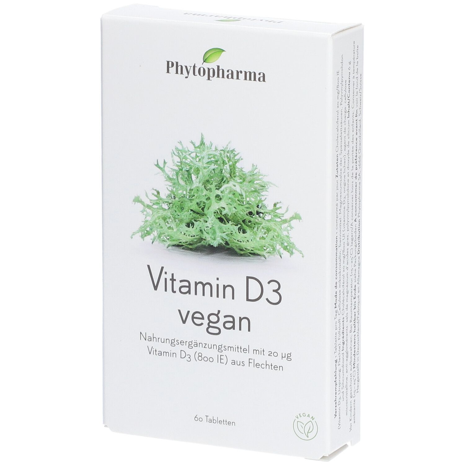 PHYTOPHARMA Vitamin D3 vegan 60 St - Redcare Apotheke