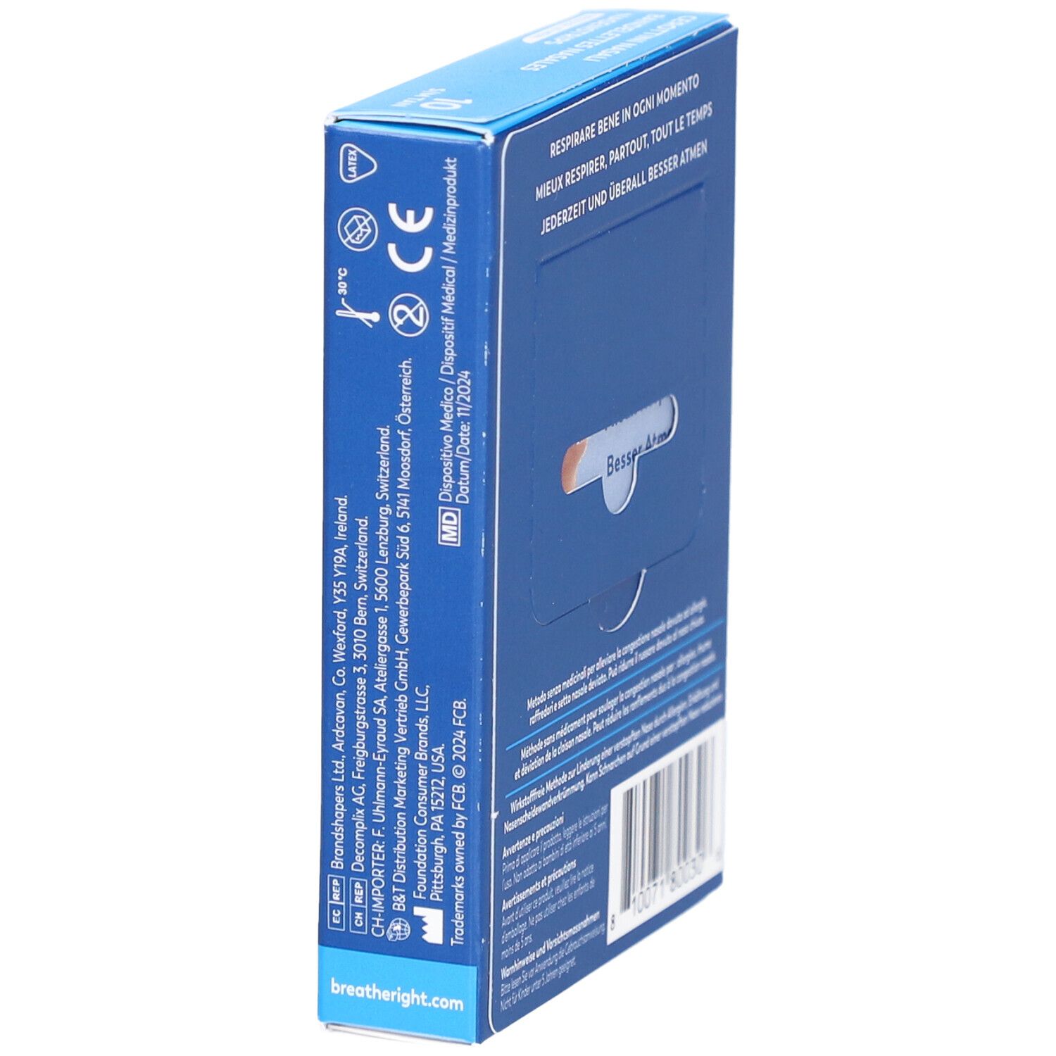 Besser Atmen Breathe Right Nasenpflaster Beige Normal 10 St - Redcare ...