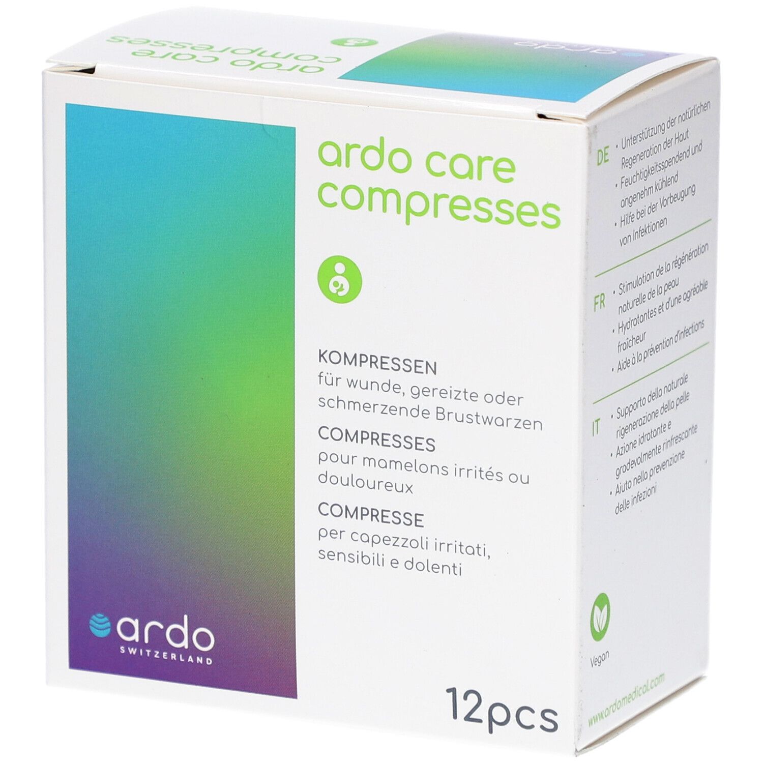 Ardo® Care Compresses pour mamelons douloureux 12 pc(s) - Redcare Apotheke