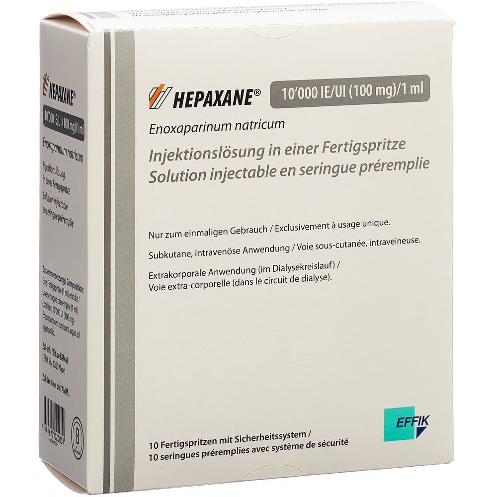 HEPAXANE Inj Lös 100 mg/ml Fertspr 10 Stk - Redcare Apotheke