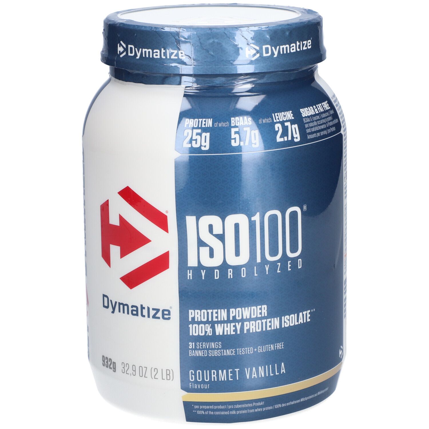 Dymatize® ISO100 GOURMET VANILLA 932 g - Redcare Apotheke