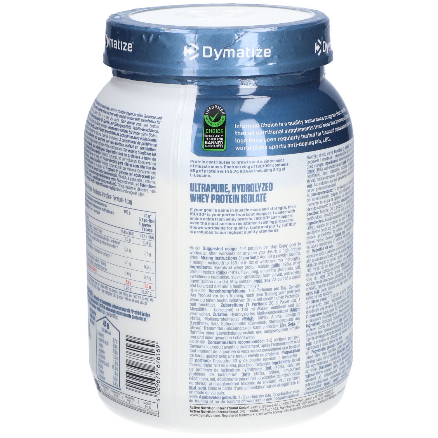 Dymatize® ISO100 GOURMET VANILLA 932 g - Redcare Apotheke