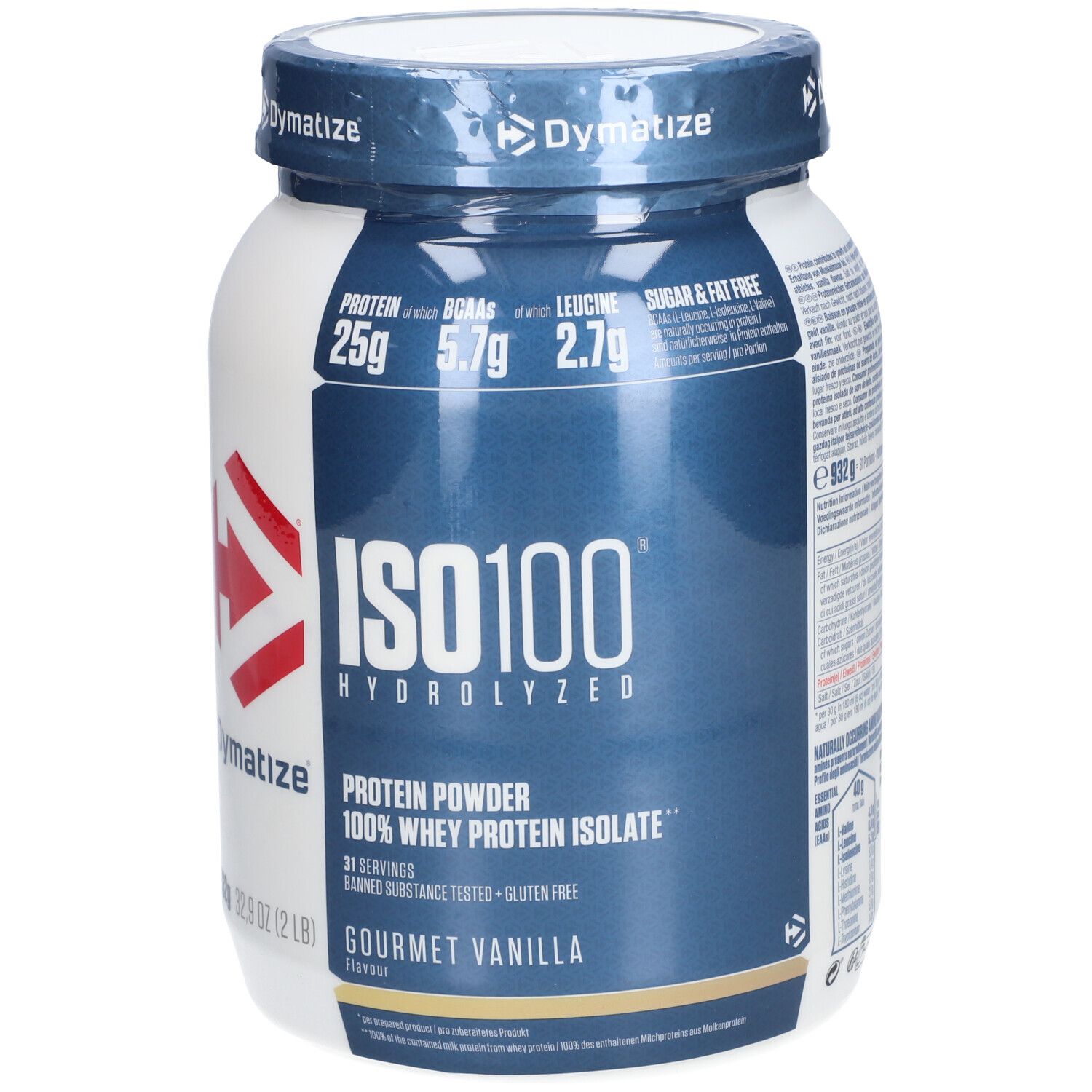 Dymatize® ISO100 GOURMET VANILLA 932 g - Redcare Apotheke