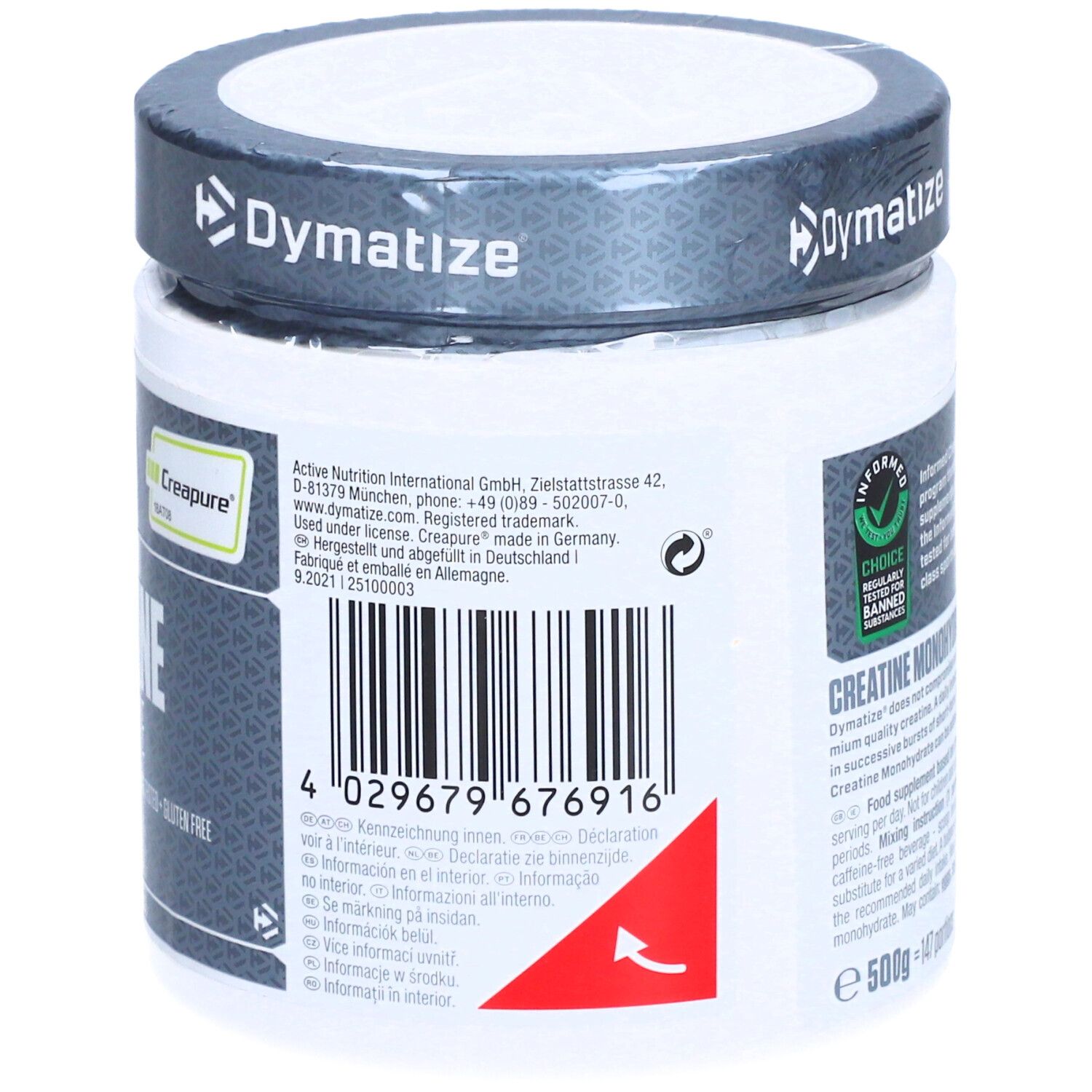 Dymatize® CREATINE MONOHYDRATE 500 g - Redcare Apotheke